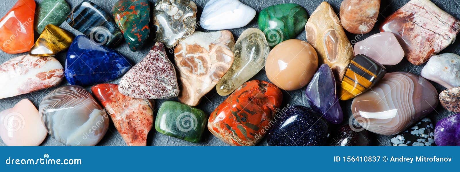 Collection of Colored Minerals. the Texture of the Stone Stock Image ...