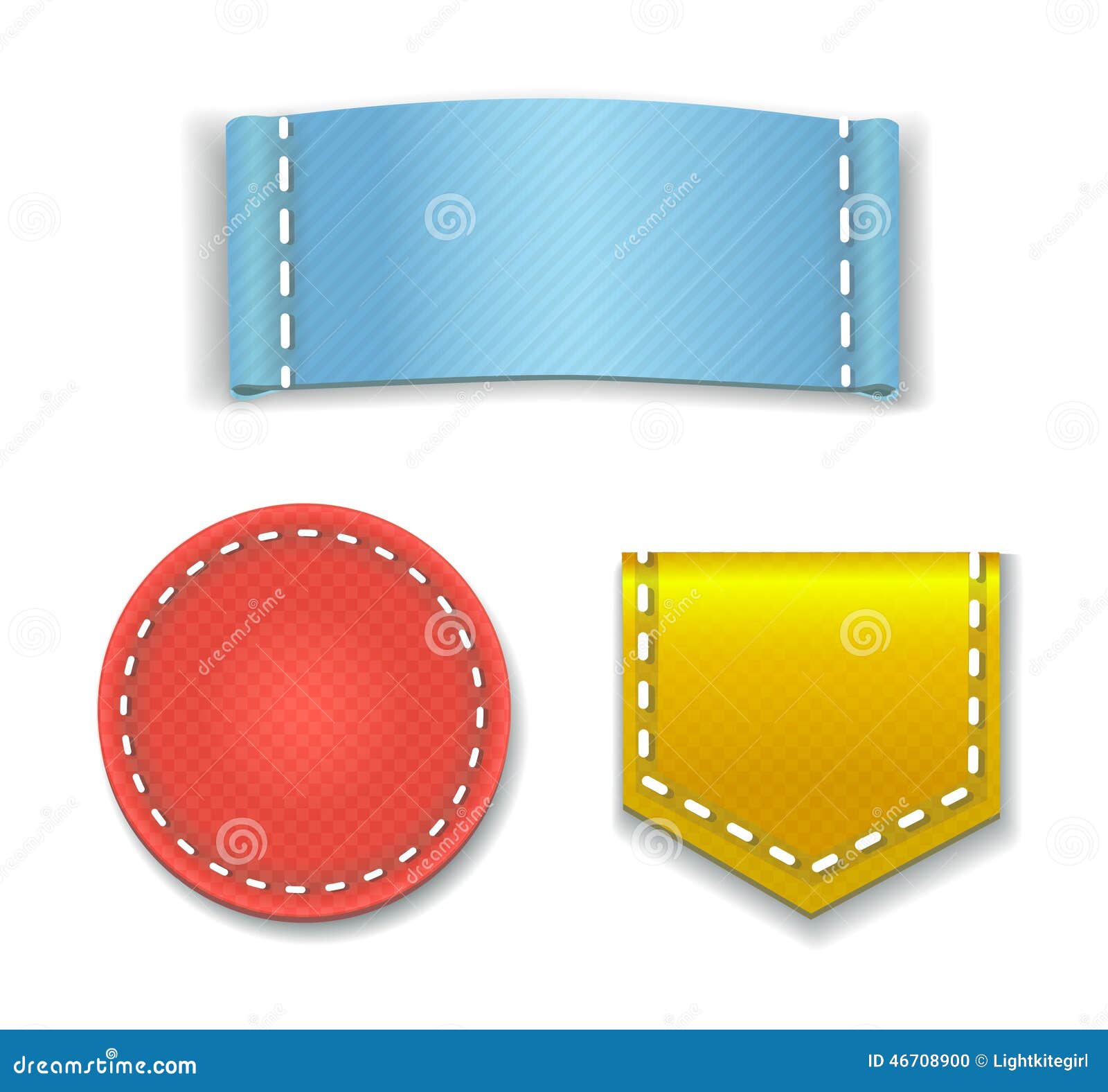 Set Of Blank Labels, Rounded Corners Royalty-Free Stock Photography ...