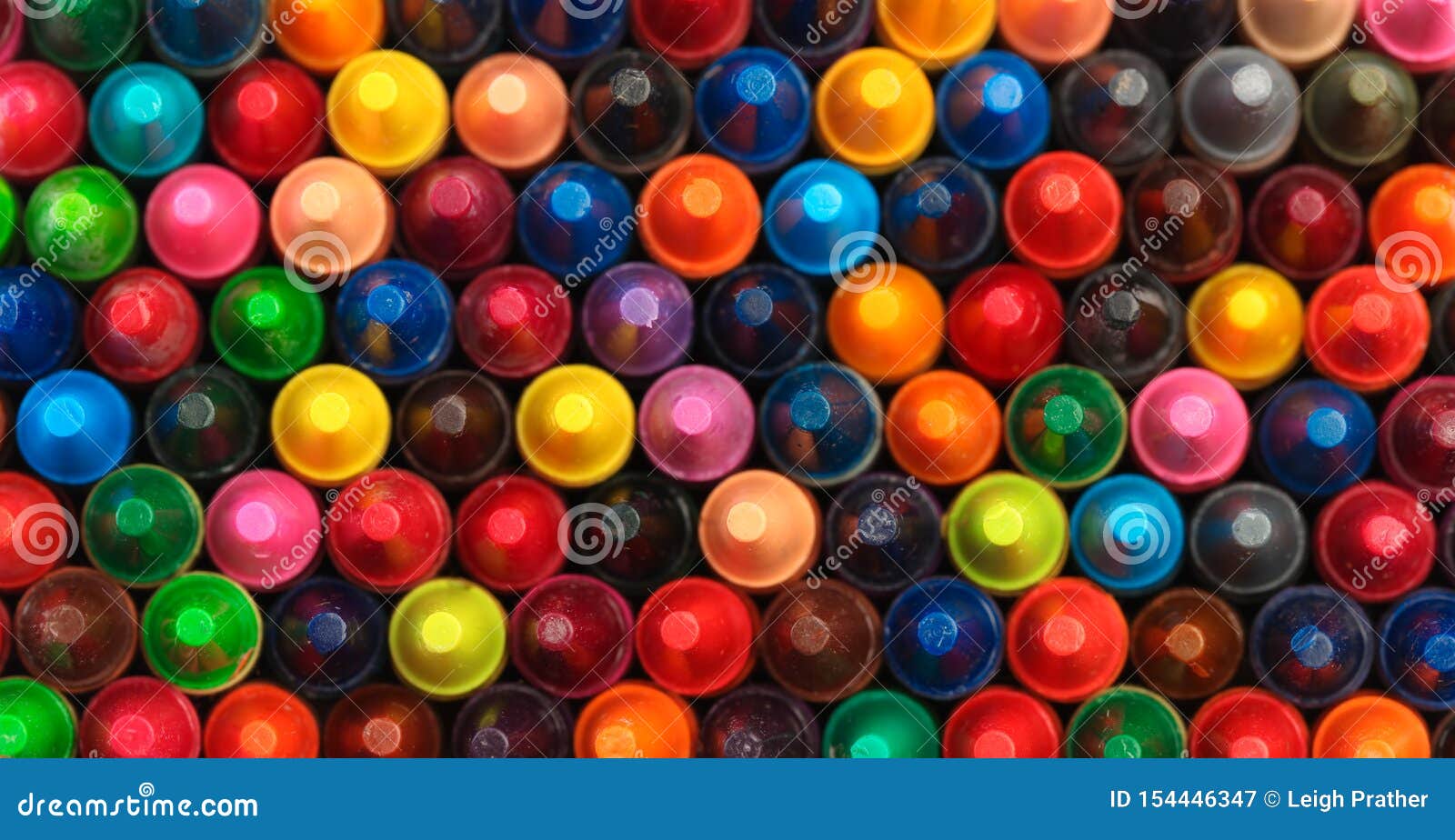 Collection of Crayons Mixed Together Stock Image - Image of creative ...