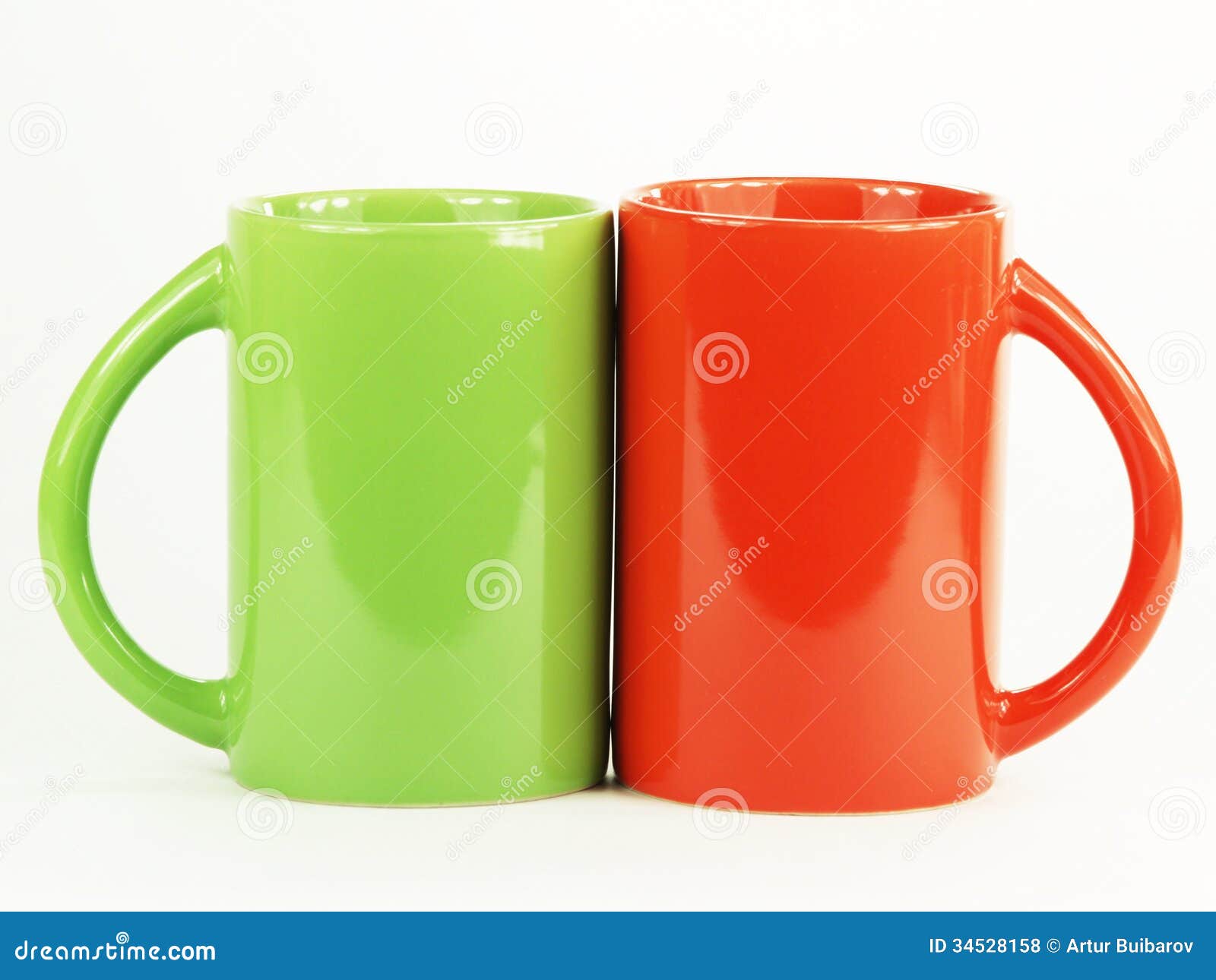 Collection Of Colorful Cups Stock Photo - Image of drink, color: 34528158