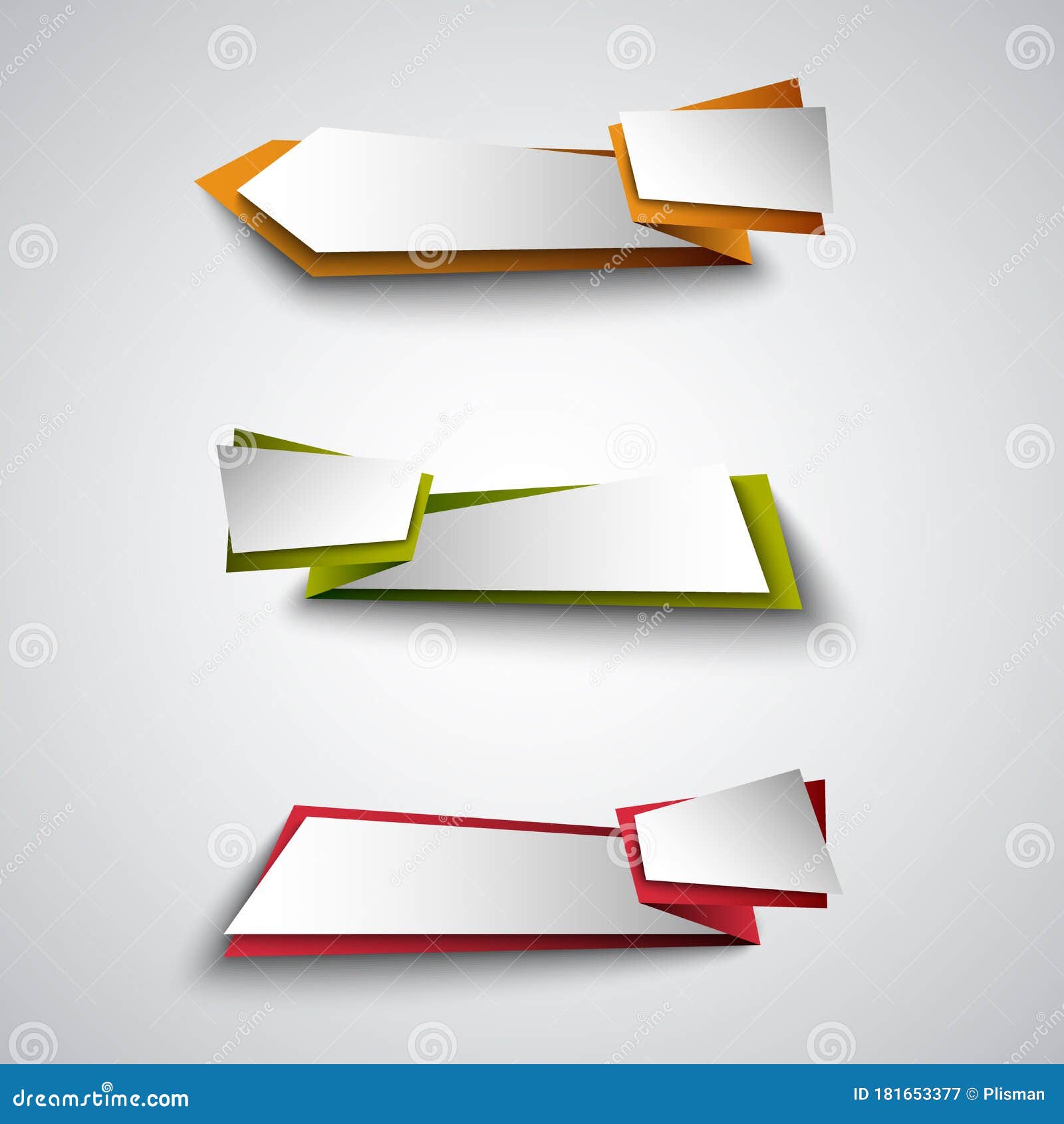 Collection of Colorful Design Web Element Pointers Stock Vector ...