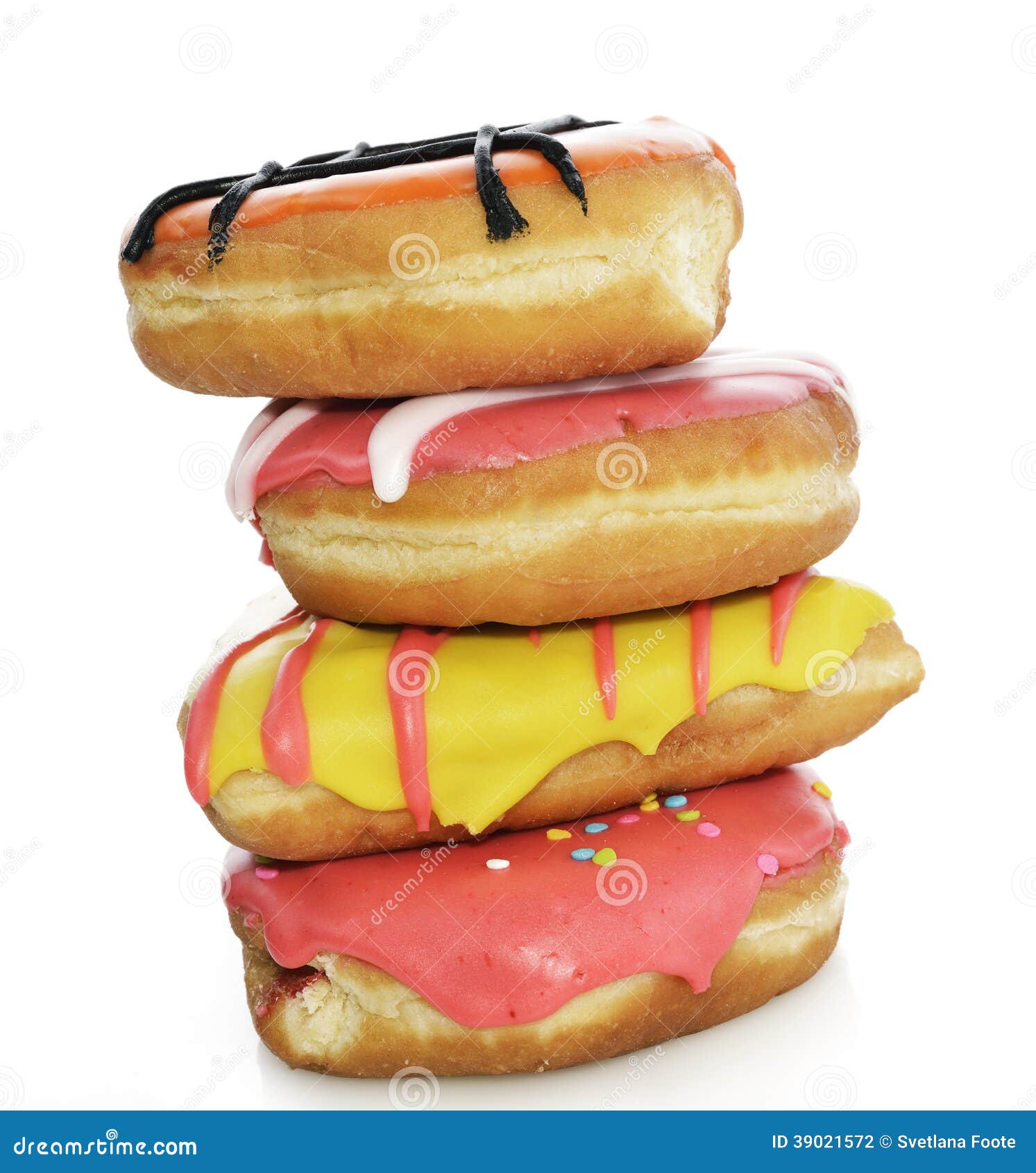 Collection of Colorful Donuts Stock Photo - Image of assortment, pastry ...