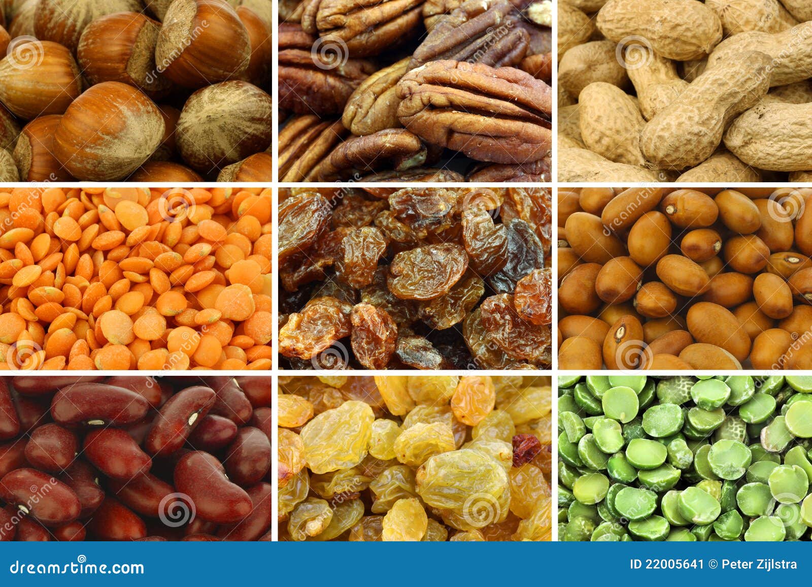 Collection of Colorful Dried Seeds and Nuts Stock Image - Image of ...