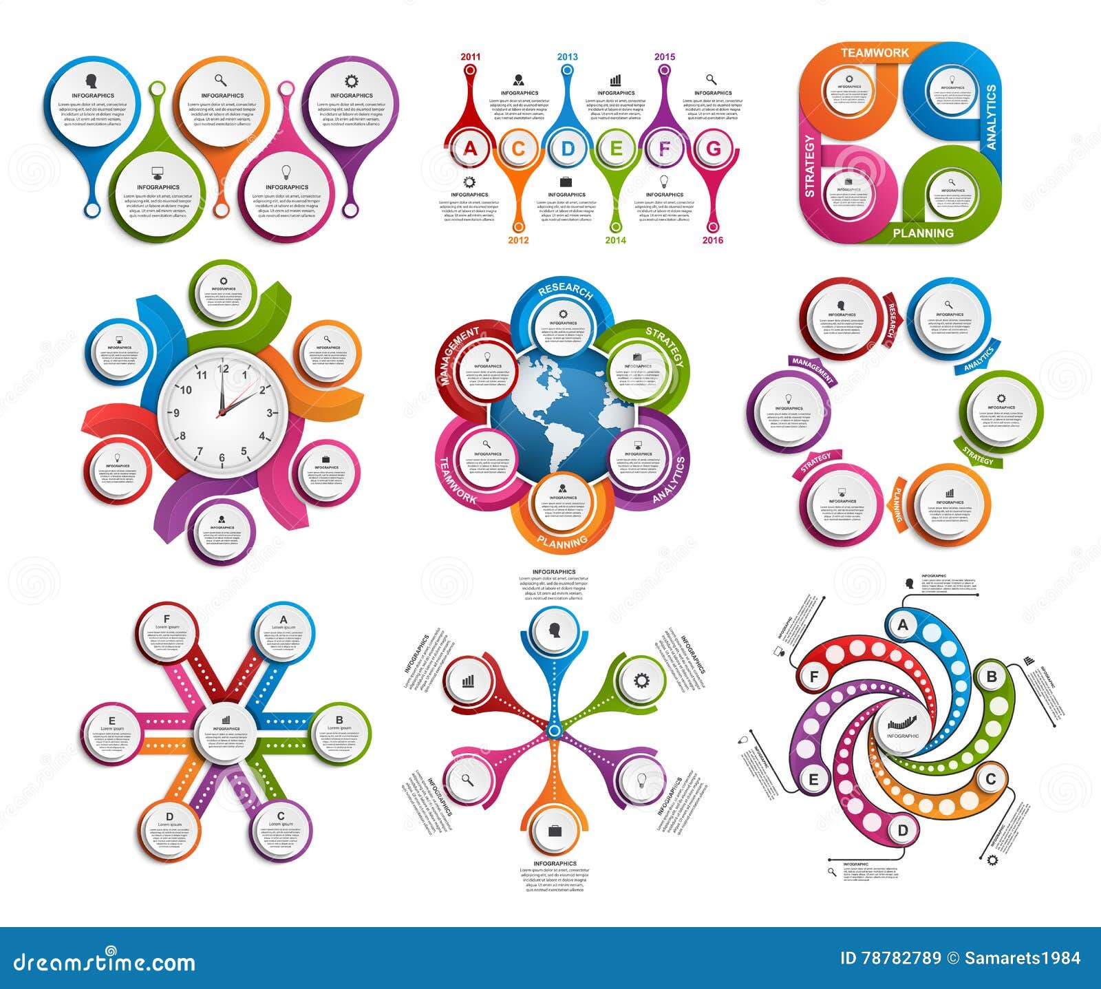 Colorful Infographics Diagram Chart Stock Image | CartoonDealer.com ...