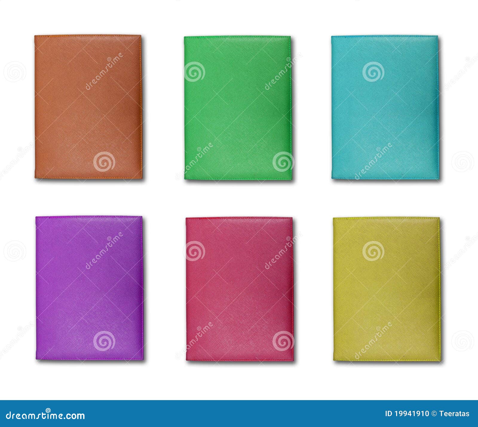Collection of Colorful Leather Cover Note Book Stock Photo - Image of ...