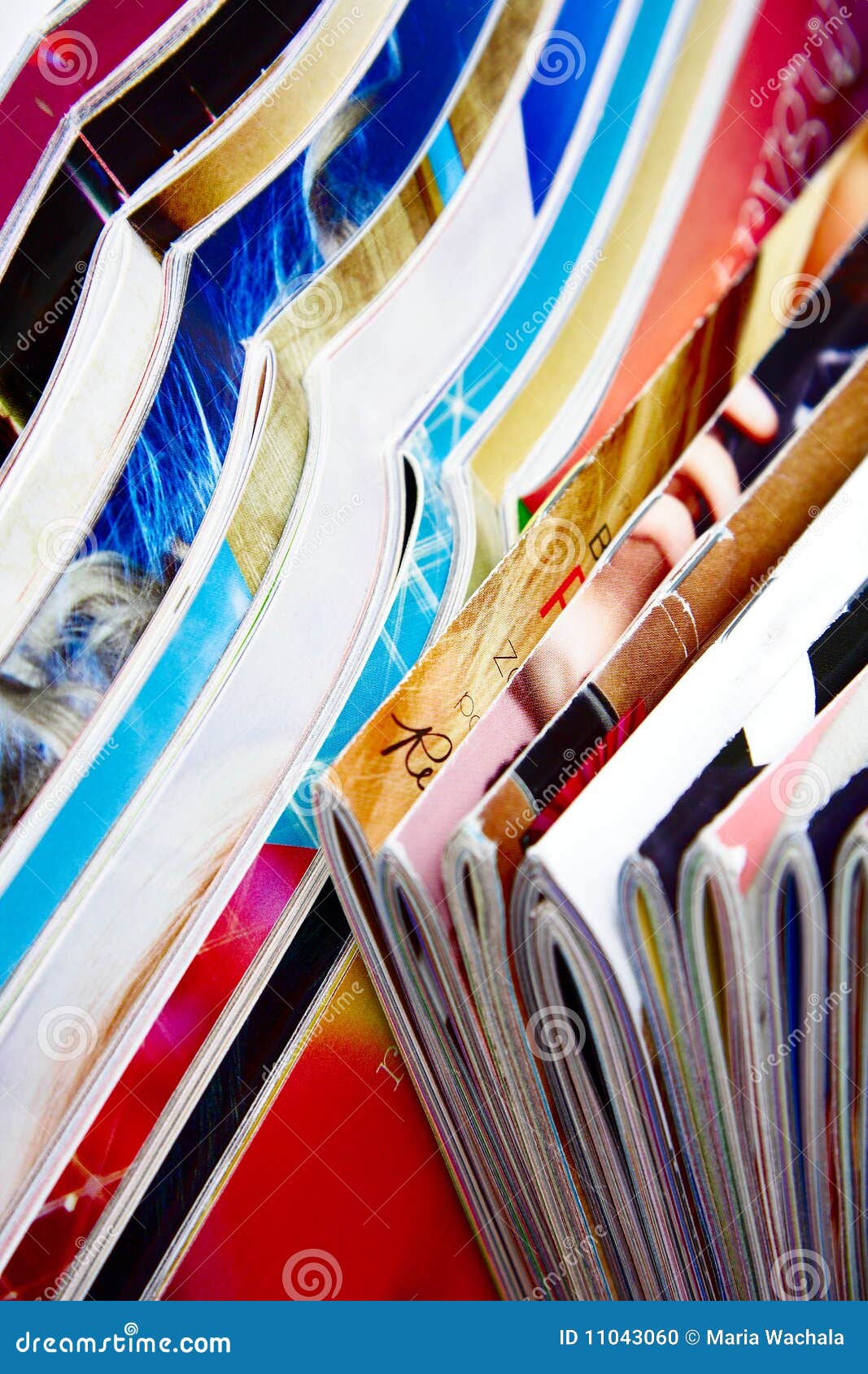 Collection of Colorful Magazines Stock Photo - Image of magazine ...