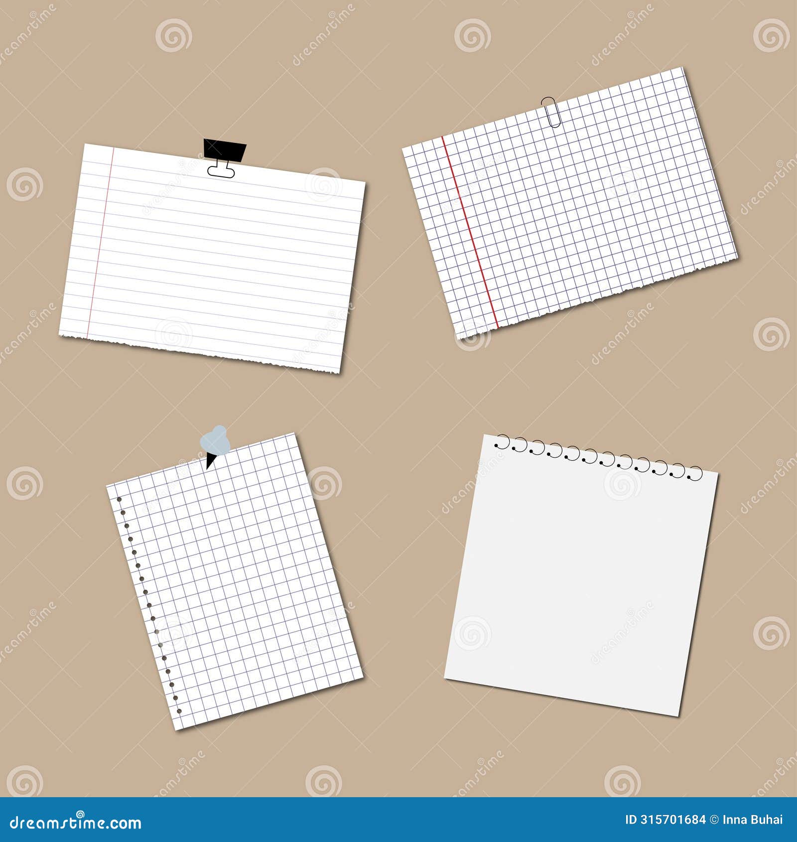 A Collection of Colorful Note Paper Sheets with a Curled Corner, Ready ...