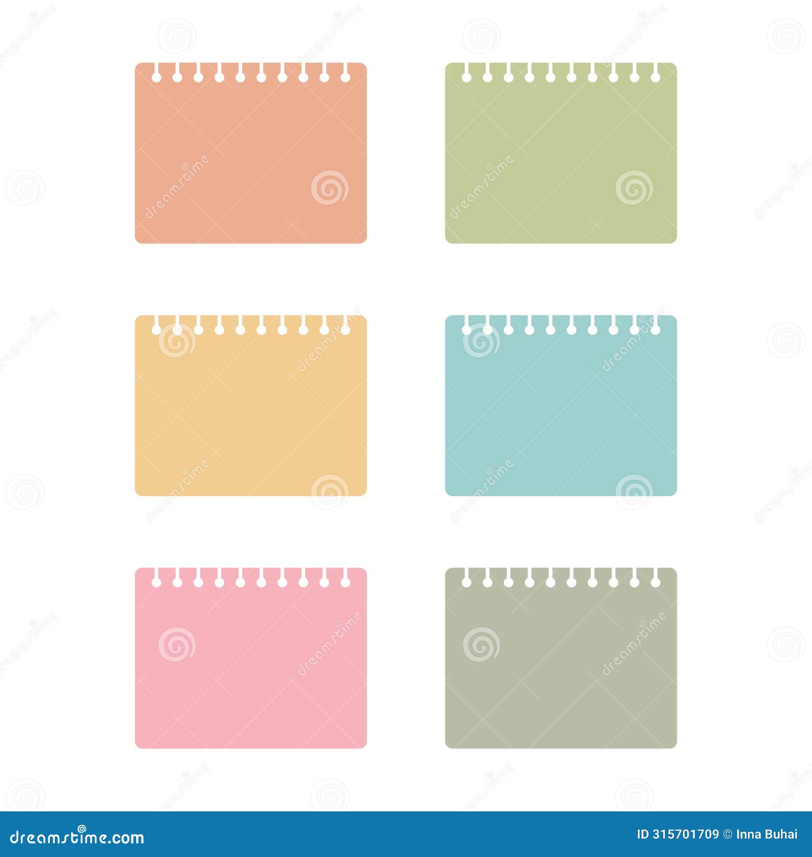 A Collection of Colorful Note Paper Sheets with a Curled Corner, Ready ...