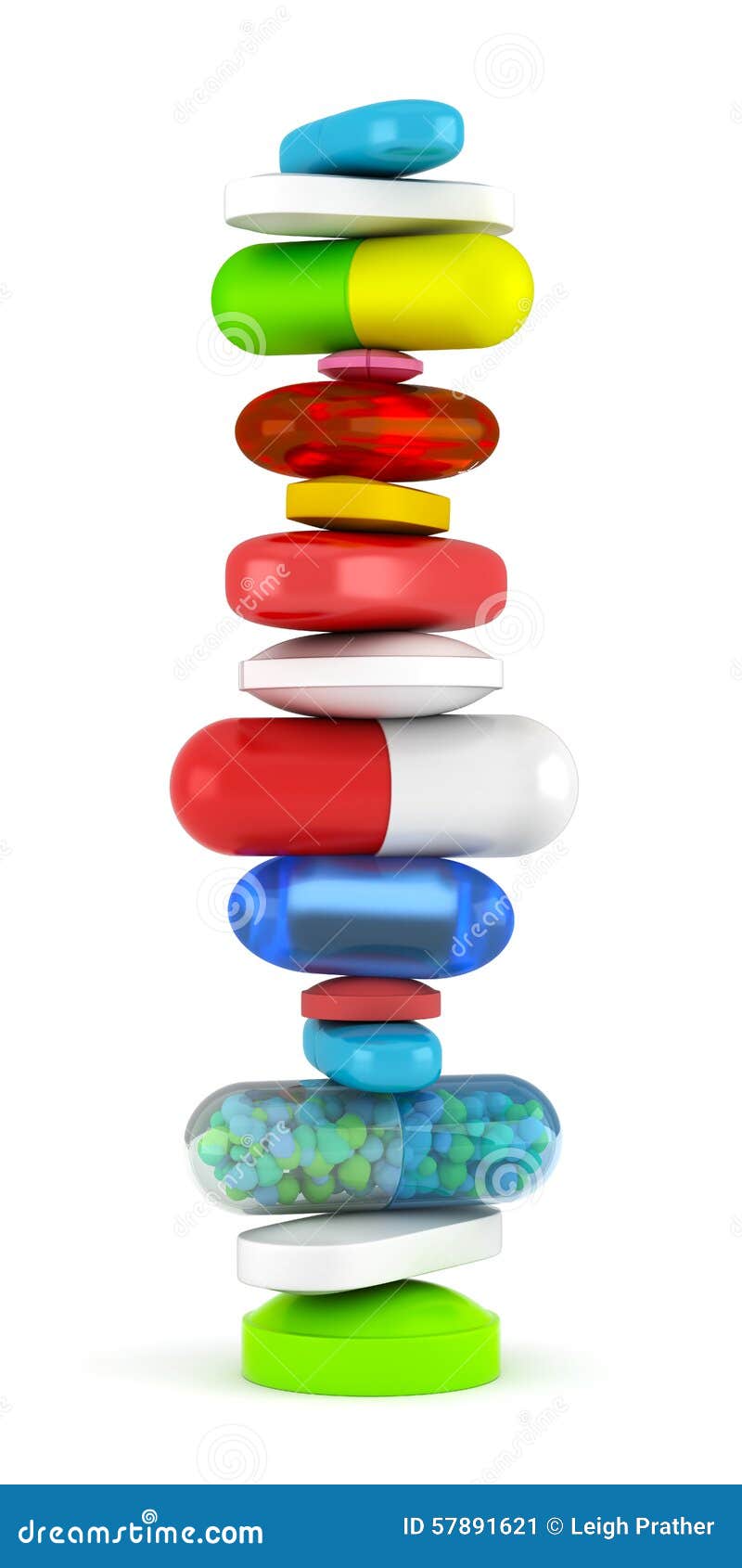 Collection of Colorful Pills Stock Illustration - Illustration of ...