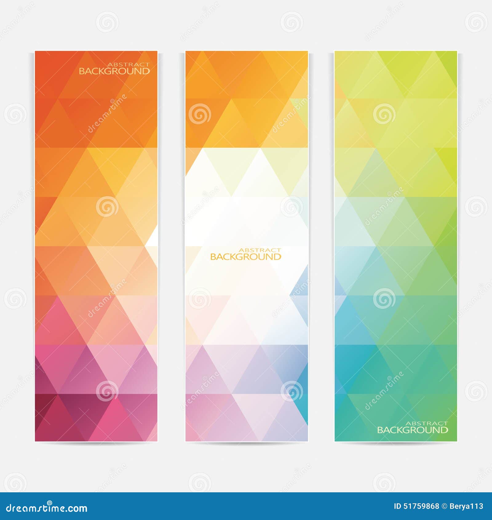 Collection of the 3 Colorful Web Banners . Can Be Stock Vector ...
