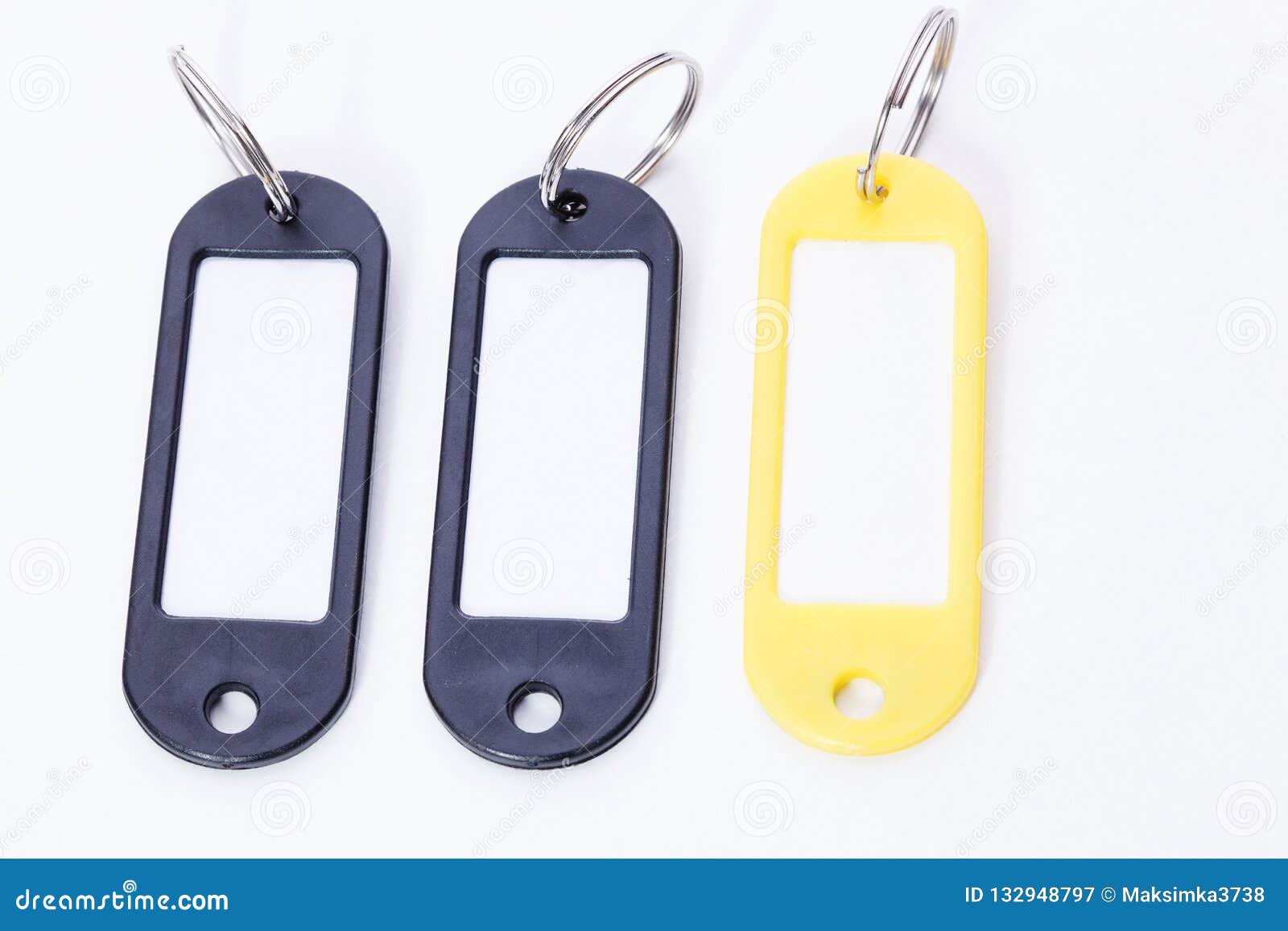 Collection of a Colourful Key Fobs. Stock Image - Image of enter, blank ...