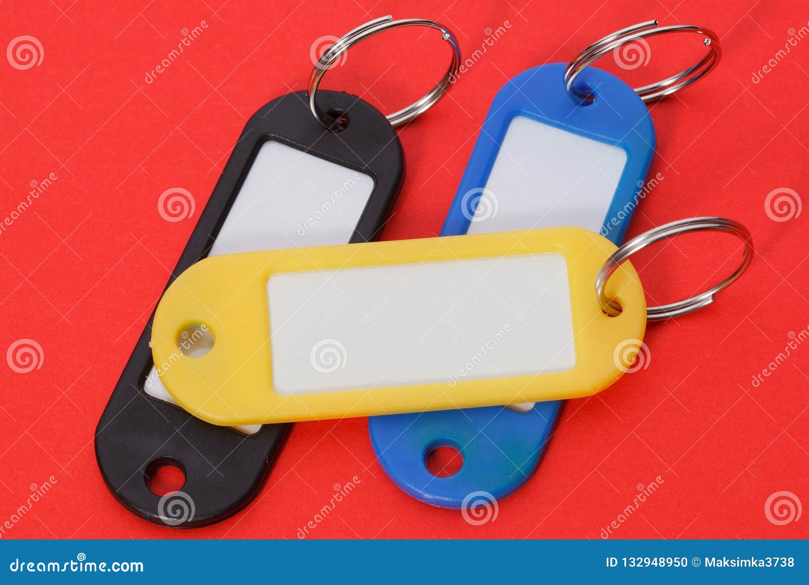 Collection of a Colourful Key Fobs. Stock Photo - Image of keyring ...