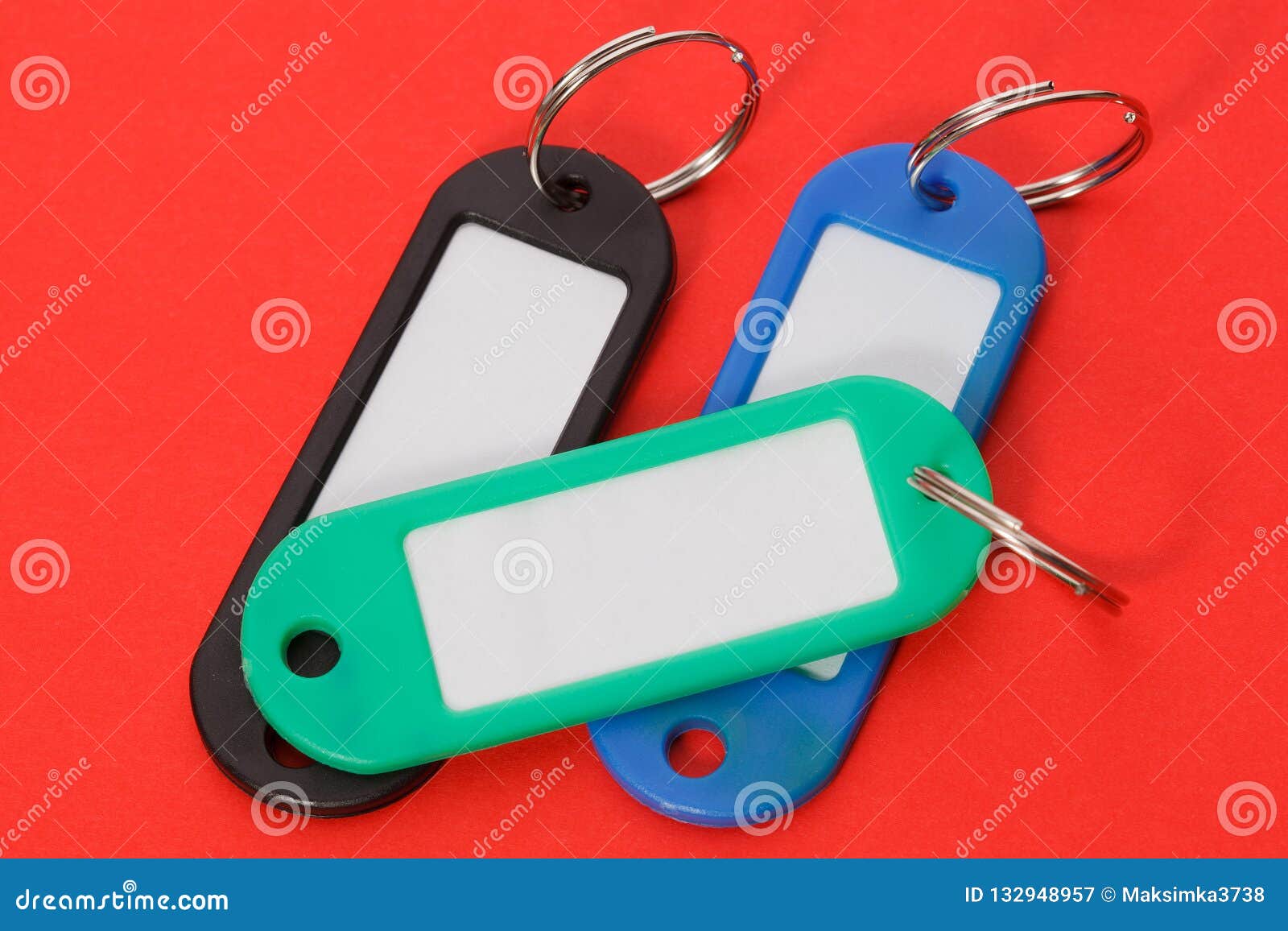 Collection of a Colourful Key Fobs. Stock Image - Image of locker ...