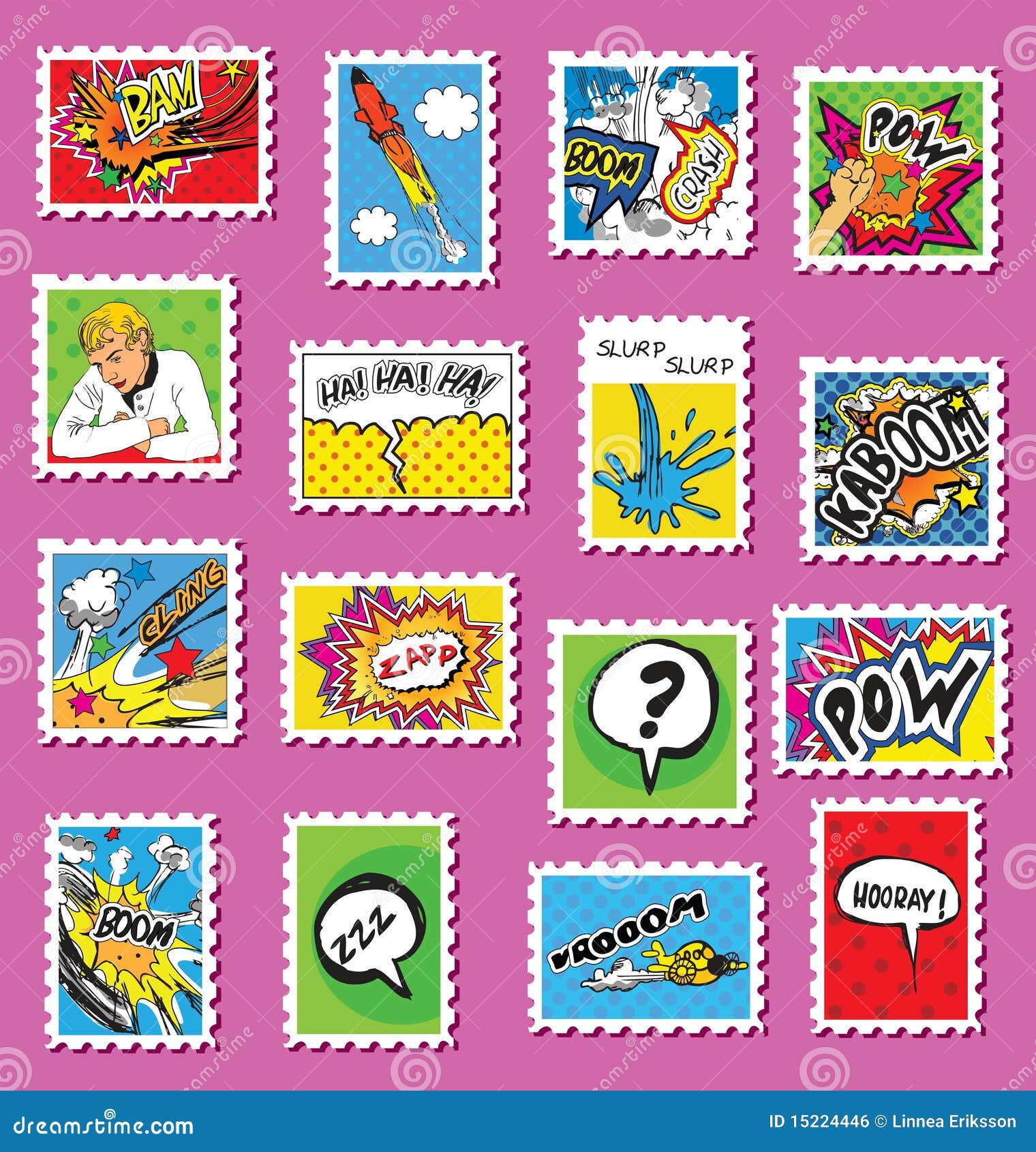 Collecting Stamps Clipart