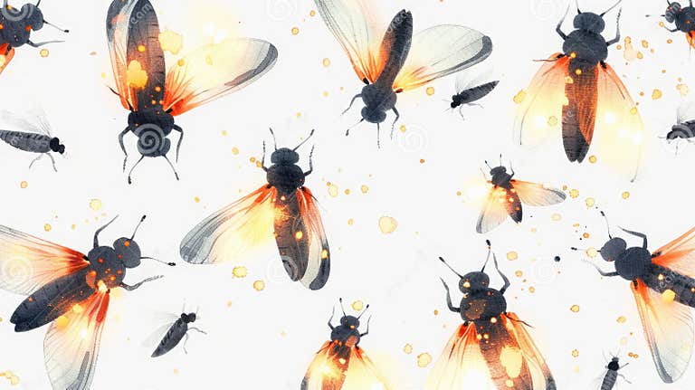 A Collection of Computer Bugs on a White Surface, Perfect for ...