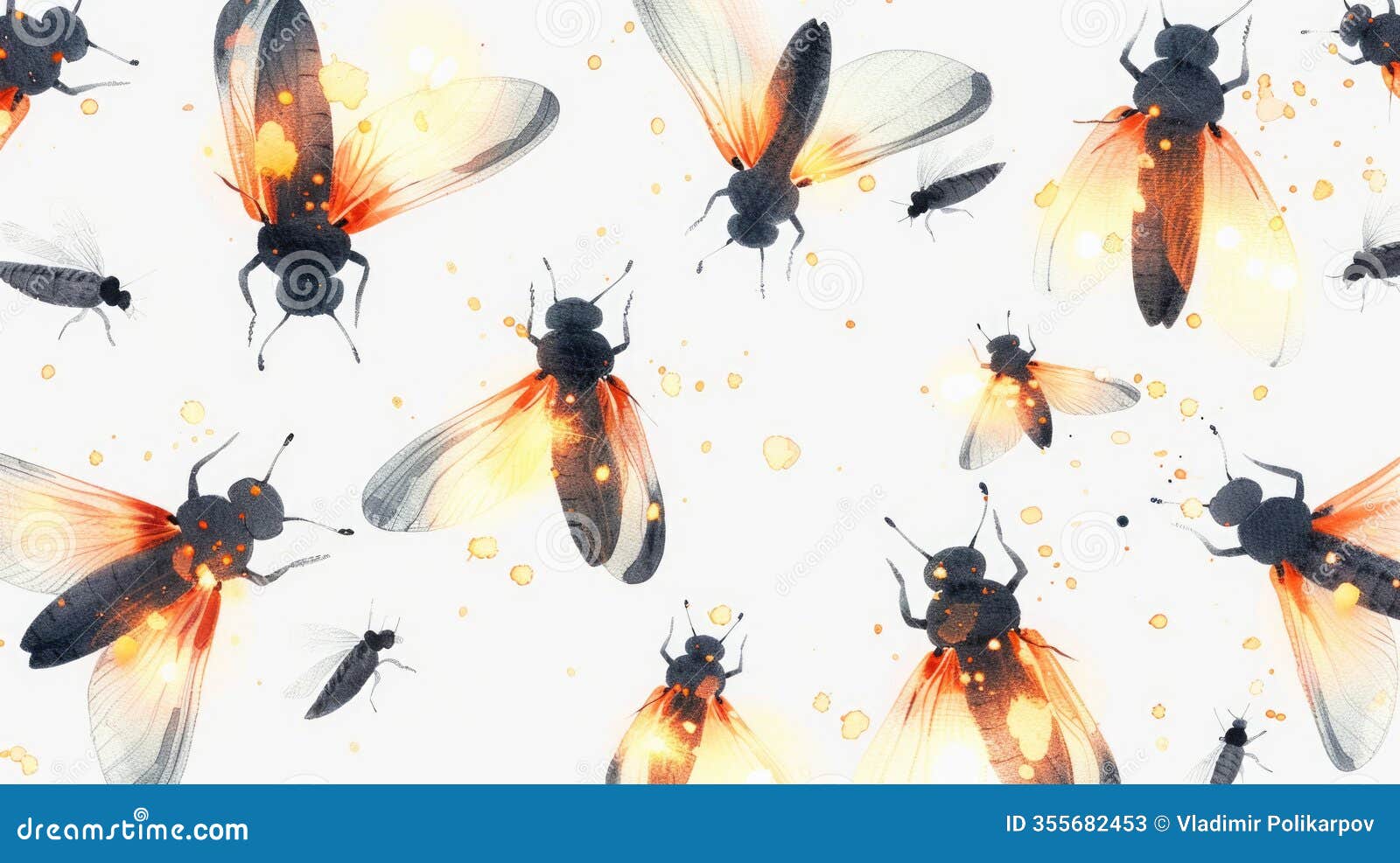 A Collection of Computer Bugs on a White Surface, Perfect for ...