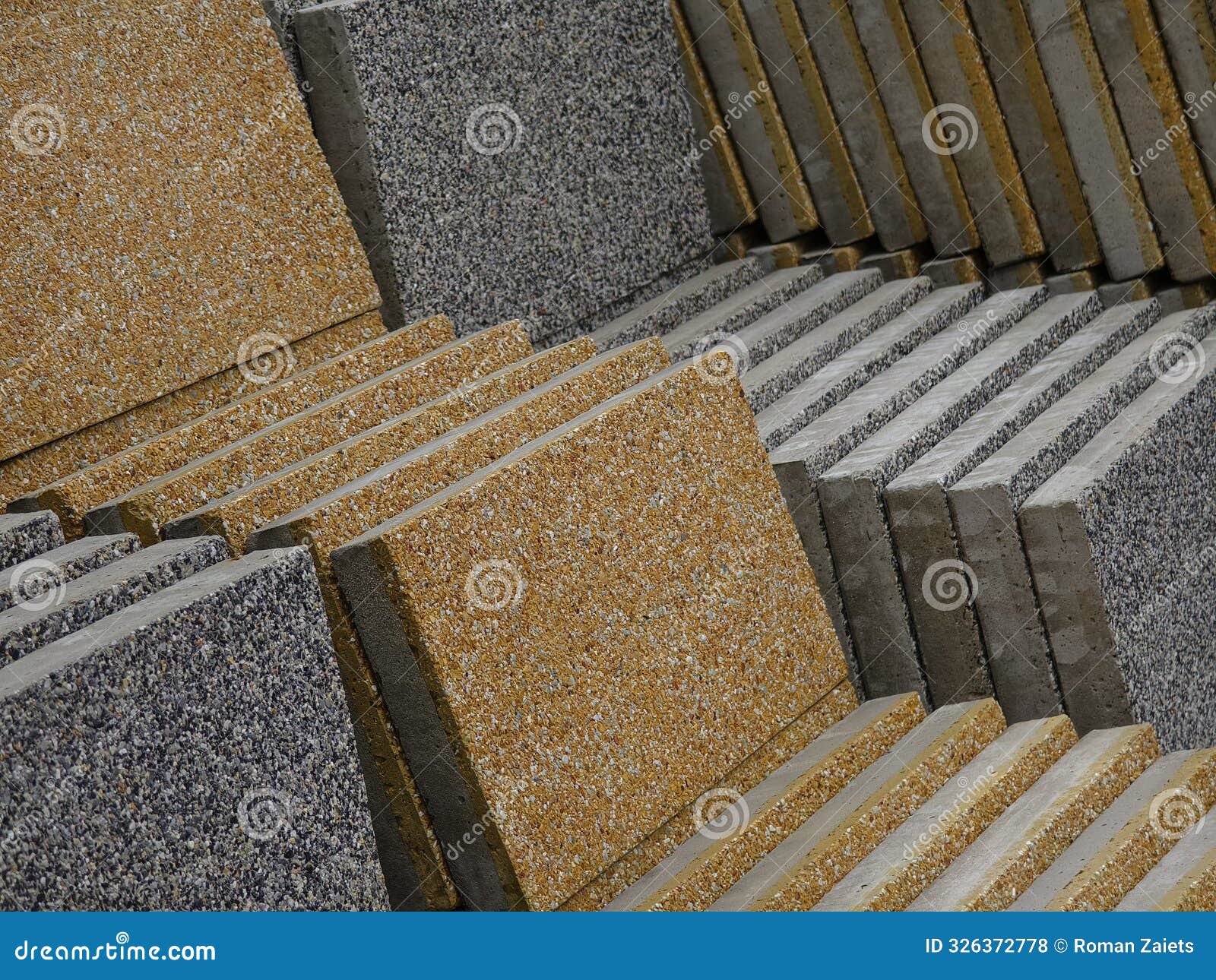 A Collection of Concrete Tile is Arranged on One Another Stock Photo ...