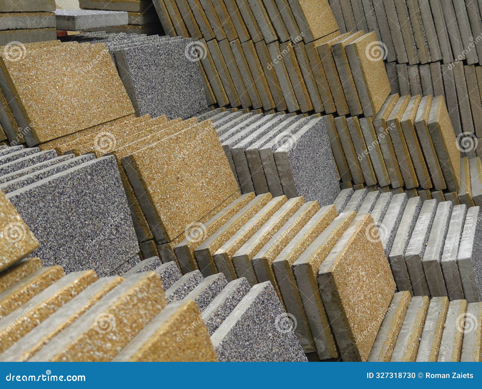 A Collection of Concrete Tile is Arranged on One Another Stock Photo ...