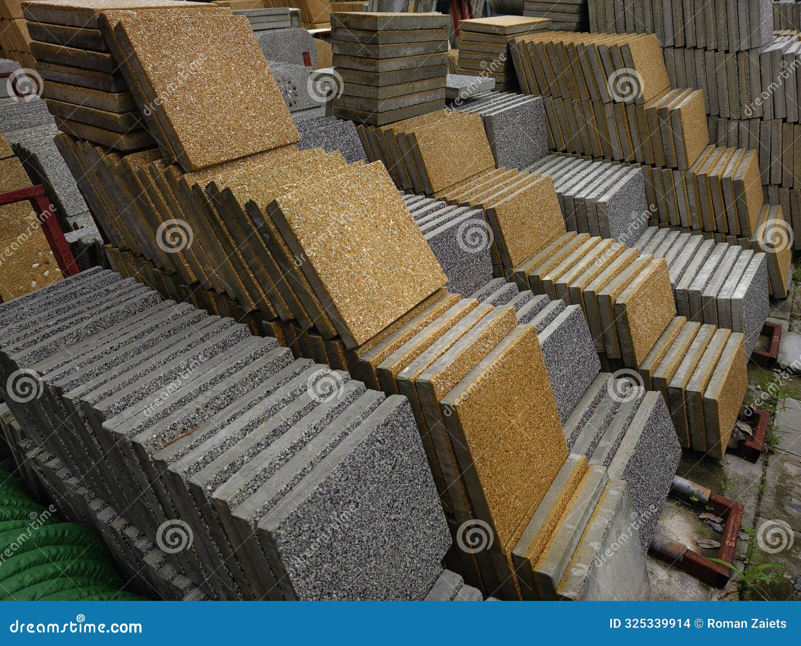 A Collection of Concrete Tile is Arranged on One Another Stock Photo ...