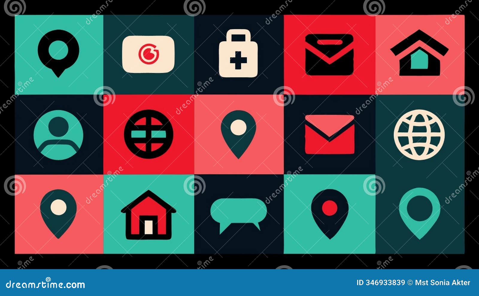 Collection of Connect Icons.Contact Us Icon Set.Contact and ...