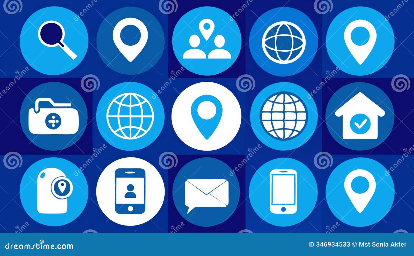 Collection of Connect Icons.Contact Us Icon Set.Contact and ...