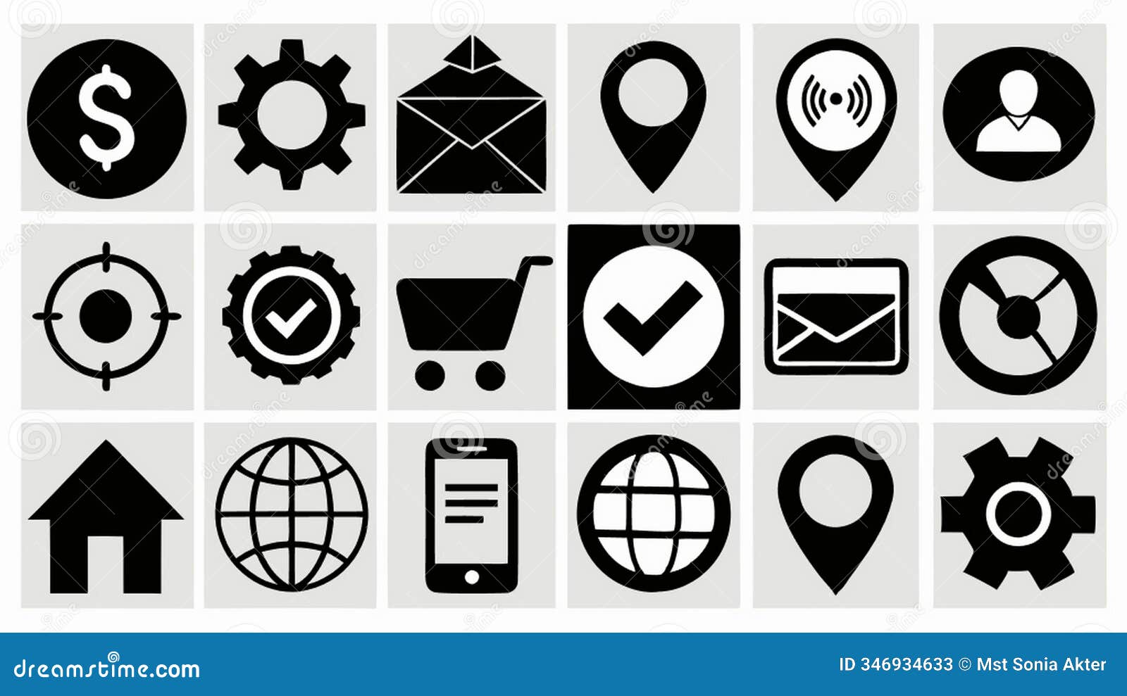 Collection of Connect Icons.Contact Us Icon Set.Contact and ...