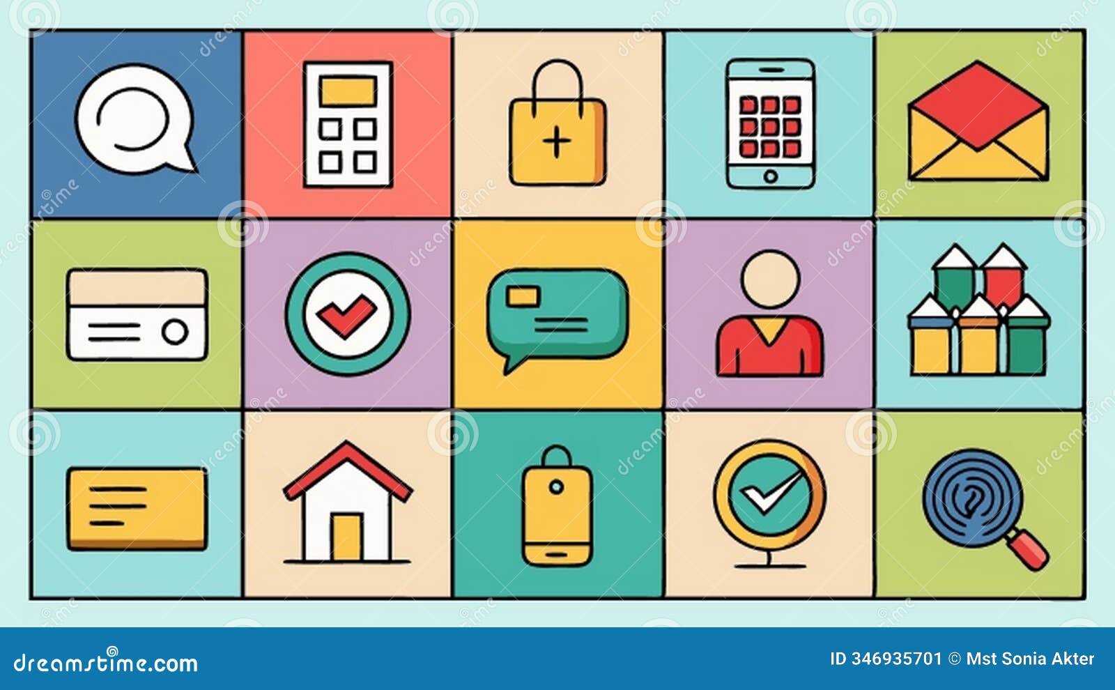 Collection of Connect Icons.Contact Us Icon Set.Contact and ...