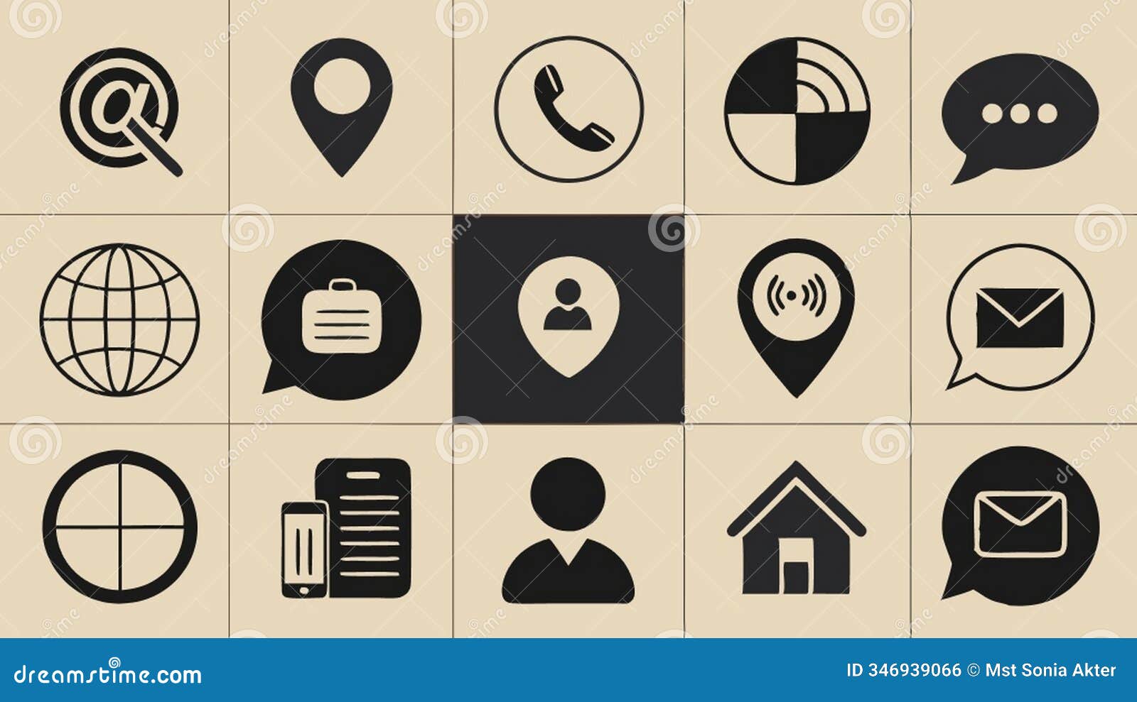 Collection of Connect Icons.Contact Us Icon Set.Contact and ...