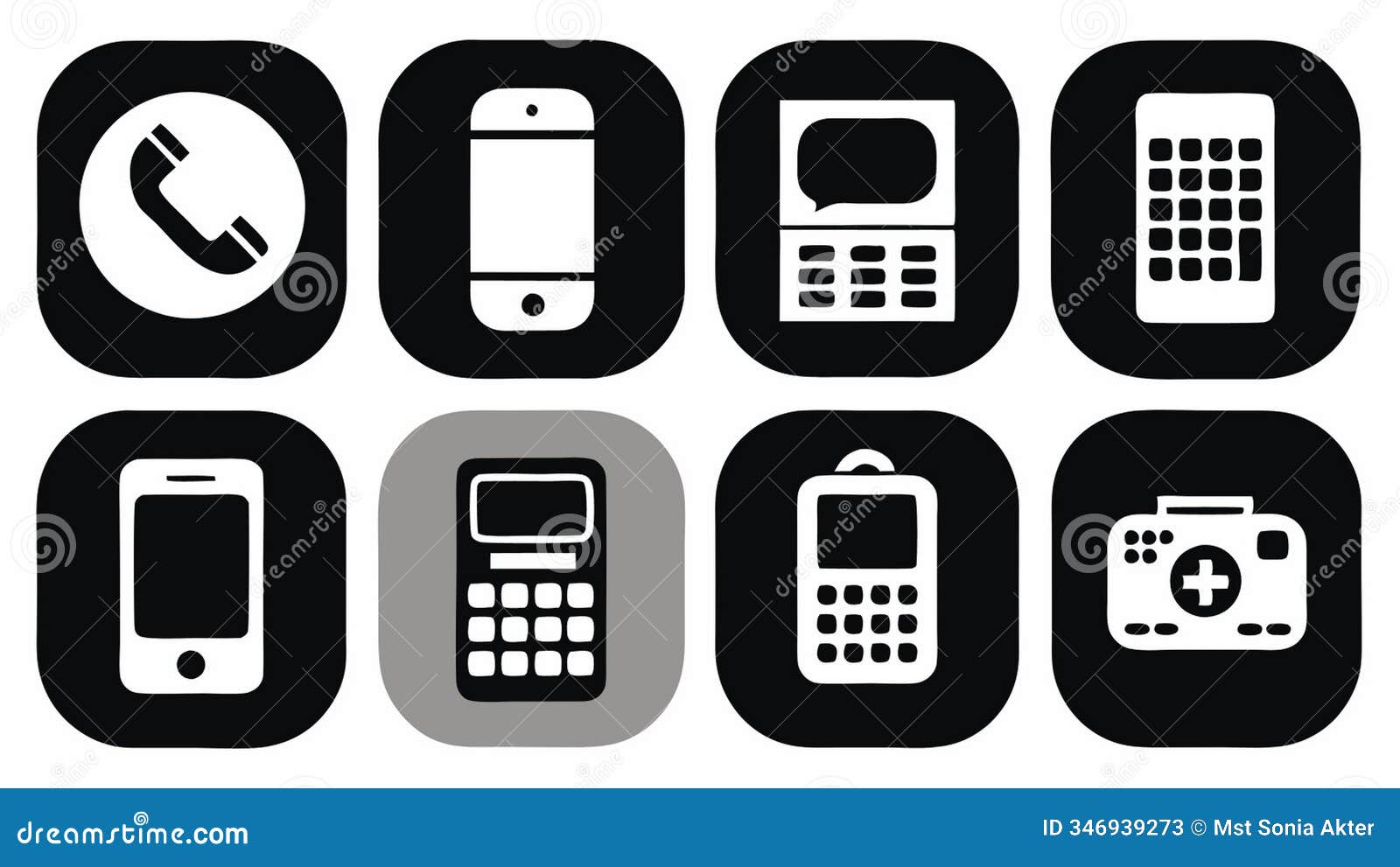 Collection of Connect Icons.Contact Us Icon Set.Contact and ...