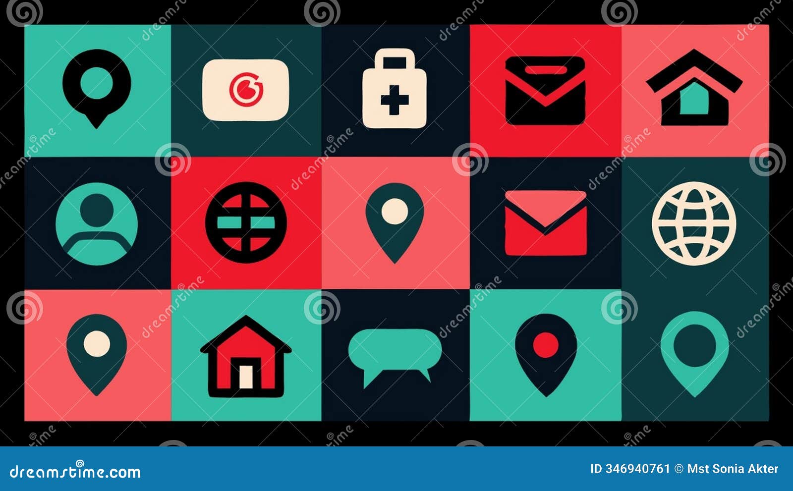 Collection of Connect Icons.Contact Us Icon Set.Contact and ...