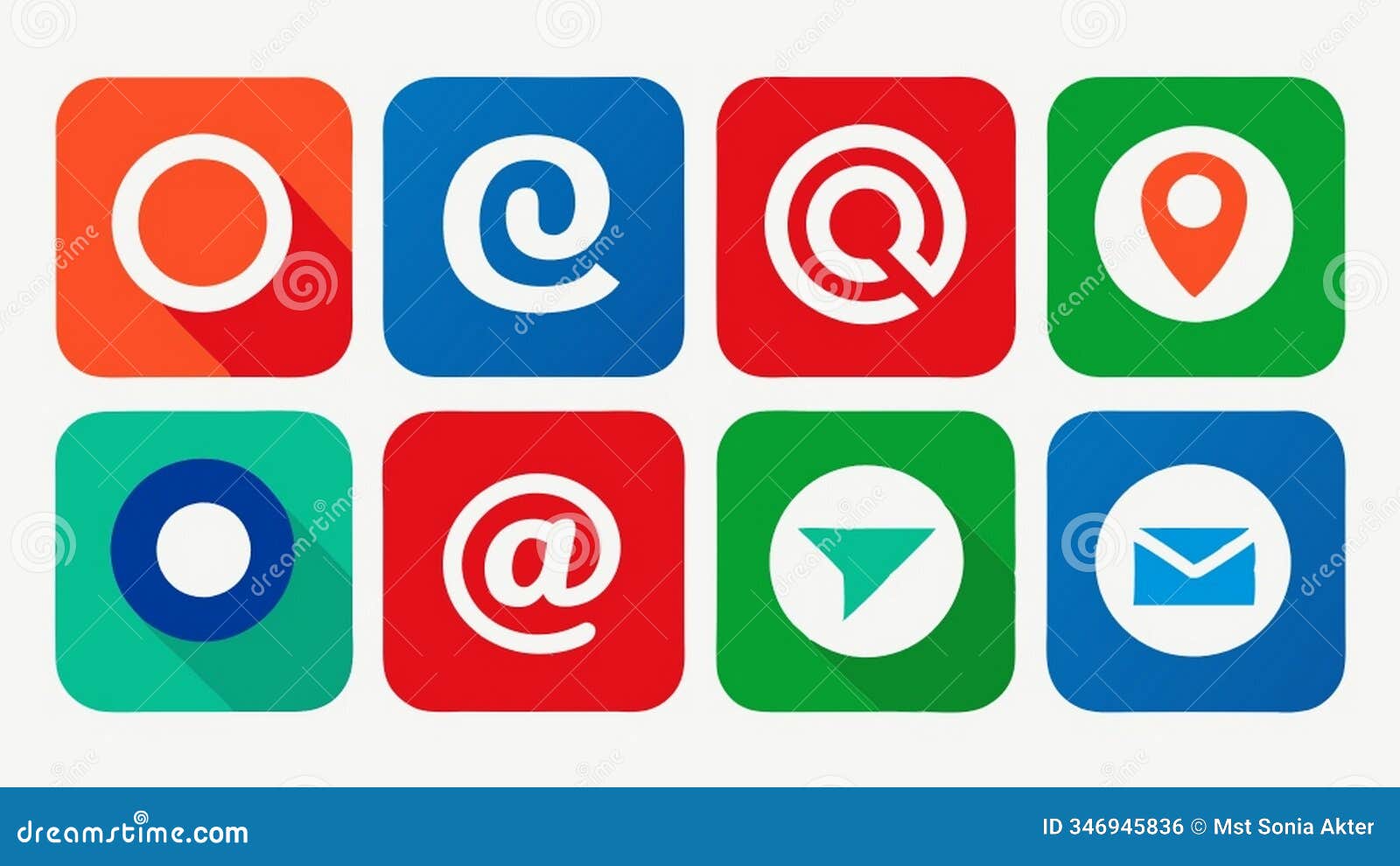 Collection of Connect Icons.Contact Us Icon Set.Contact and ...
