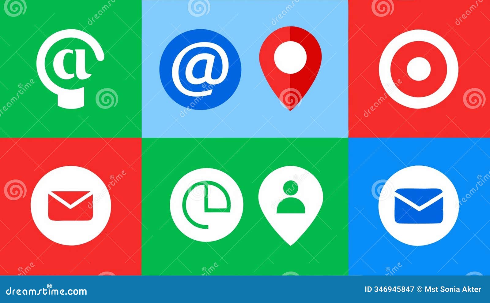 Collection of Connect Icons.Contact Us Icon Set.Contact and ...