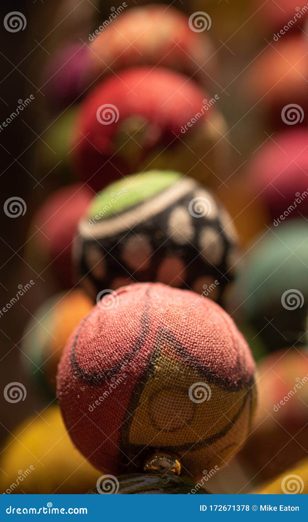 Collection of Connected Cloth Balls Stock Photo - Image of color ...
