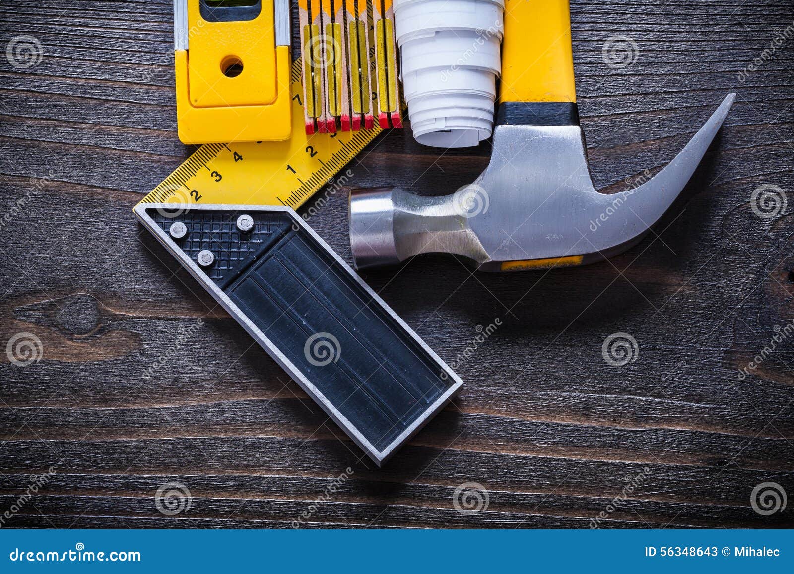 Collection of Construction Objects for Maintenance Stock Image - Image ...