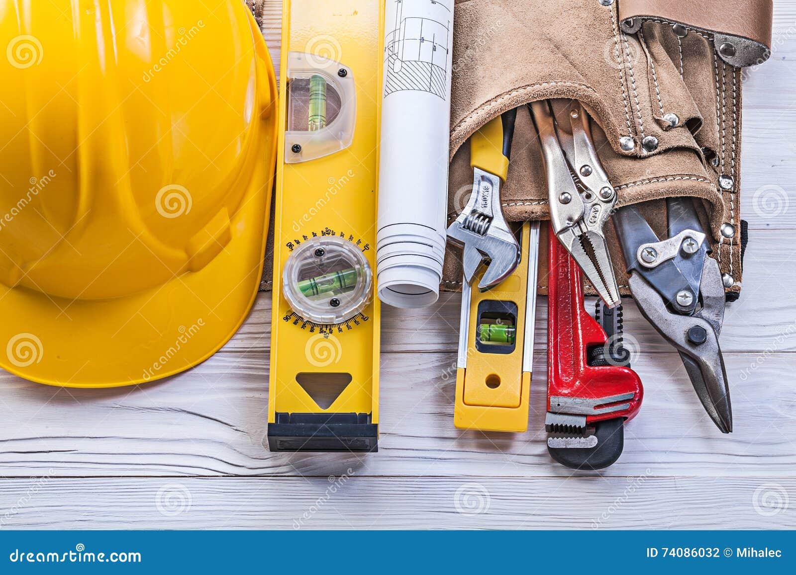 Collection of Construction Tooling Leather Tool Belt Blueprints Stock ...