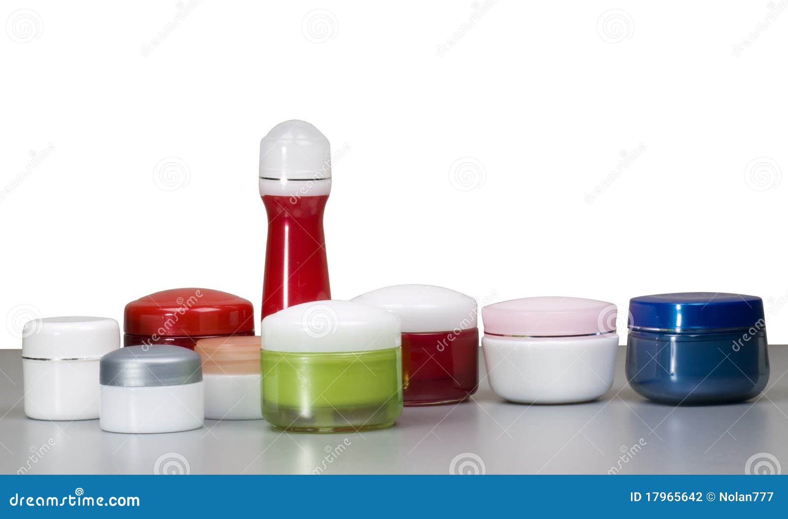 Collection of Containers for Cosmetic Facilities Stock Photo - Image of ...