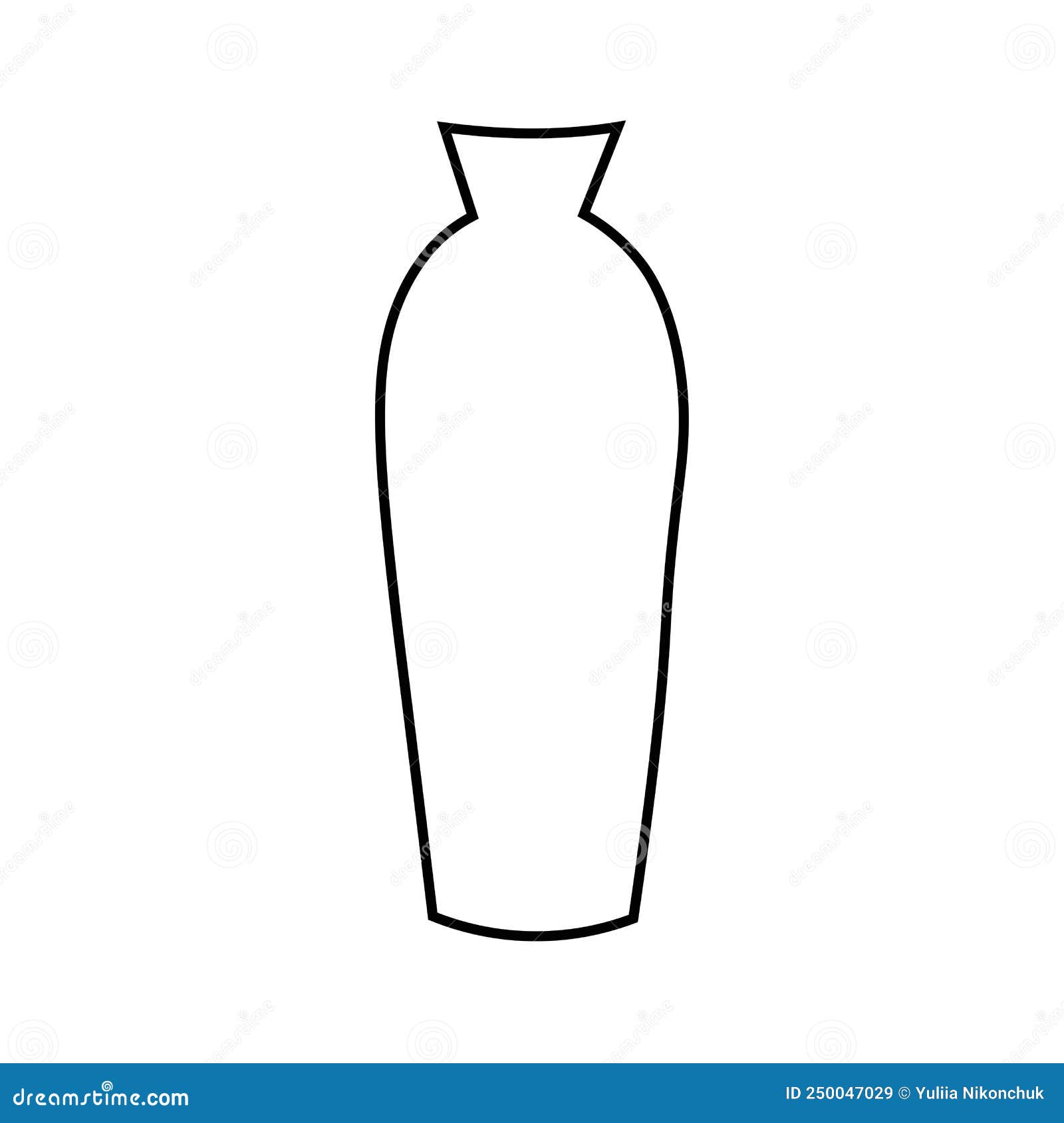 Collection of Contour Drawings of Vases in Eps 10 Stock Vector ...