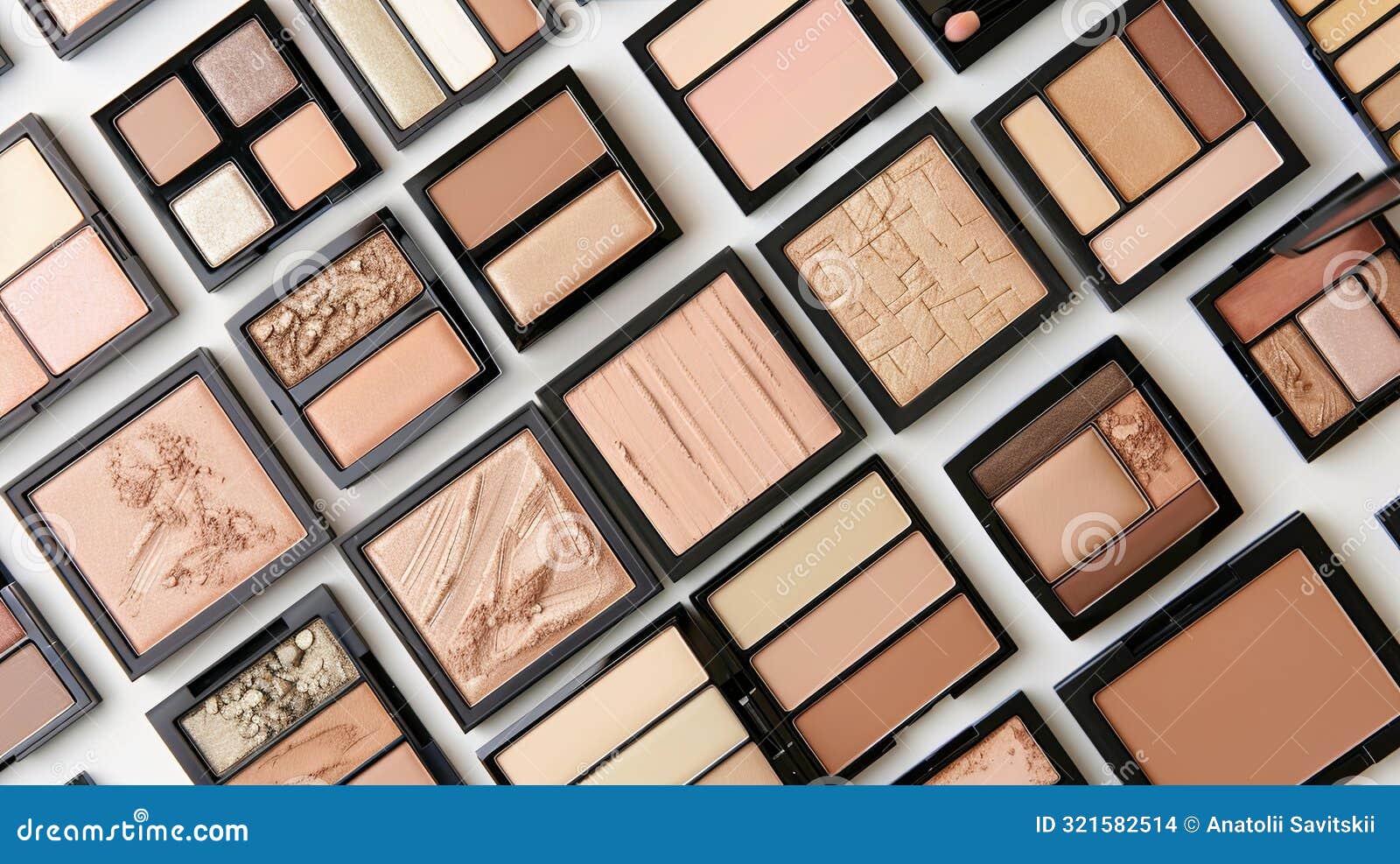 A Collection of Contouring and Highlighting Palettes Arranged Neatly on ...