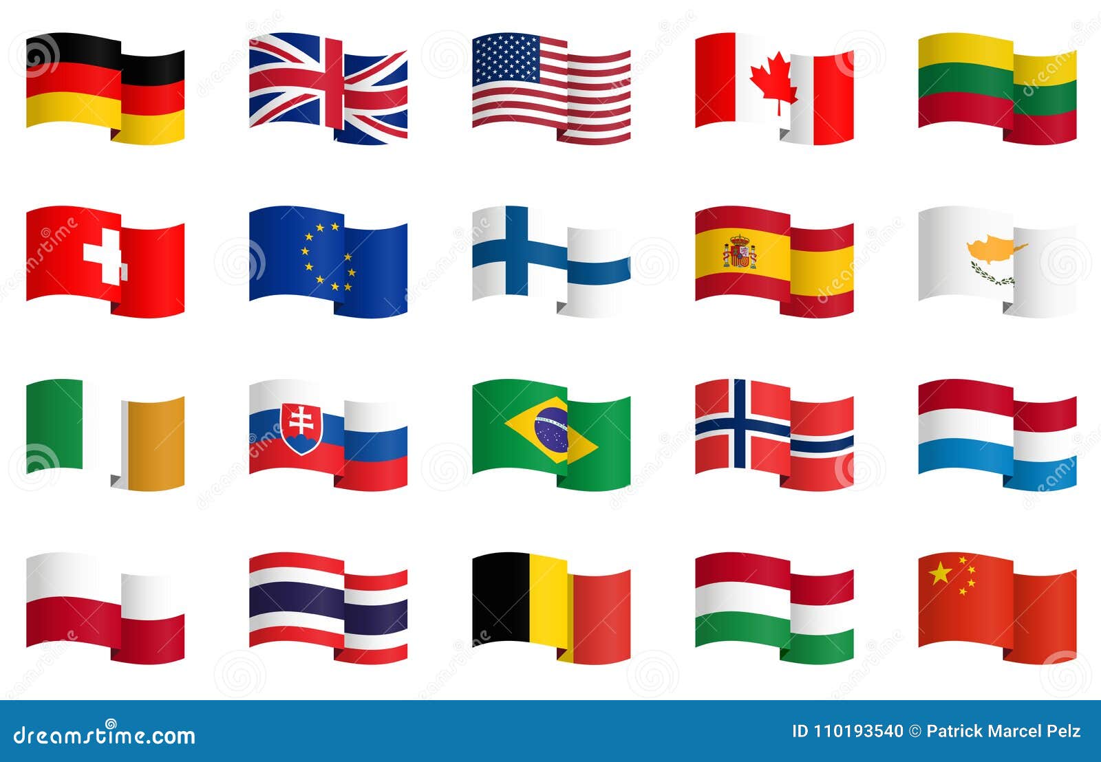Collection of Country Flags 1 Stock Vector - Illustration of internal ...