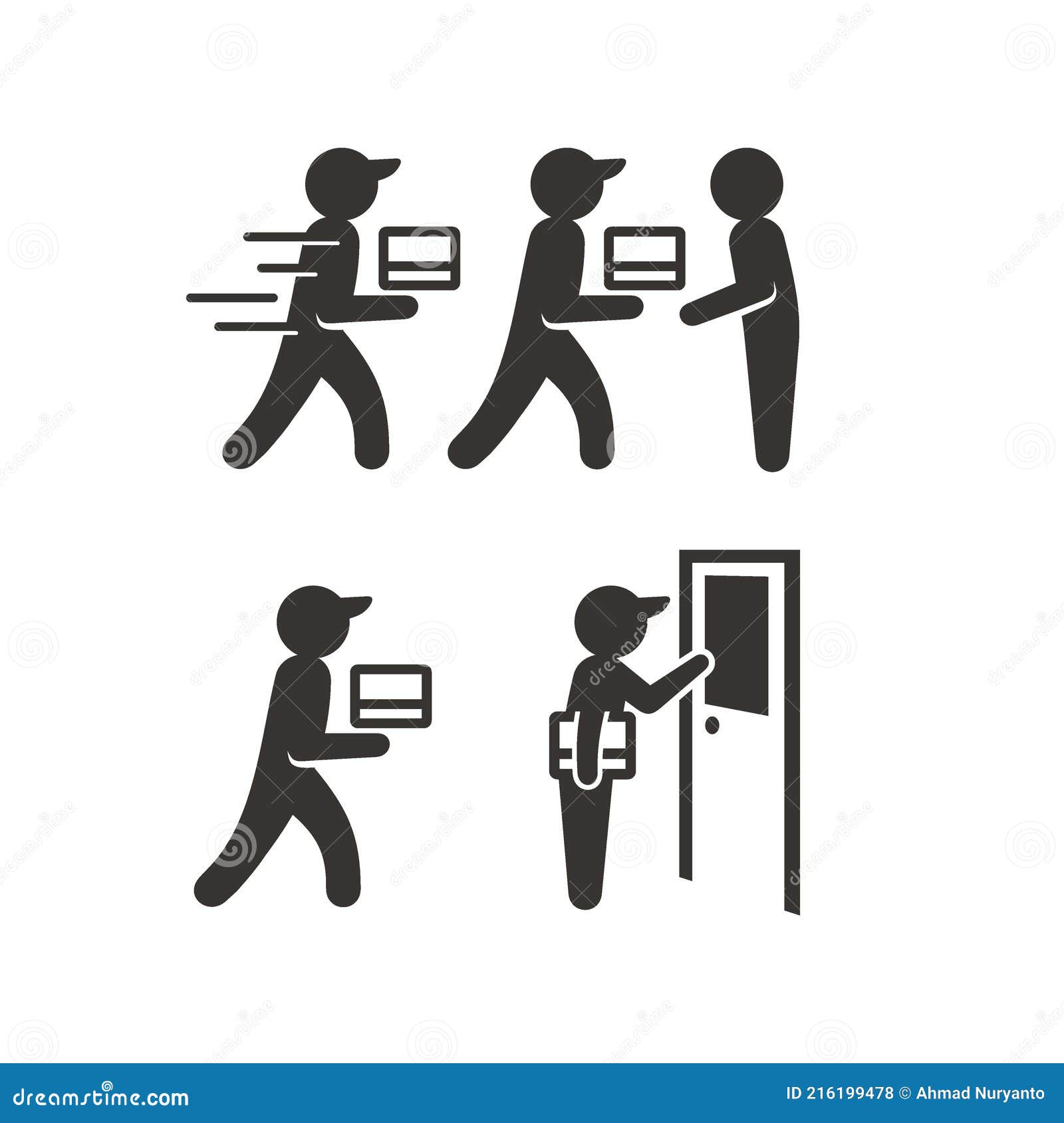 Courier package stock illustration. Illustration of banner - 216199478