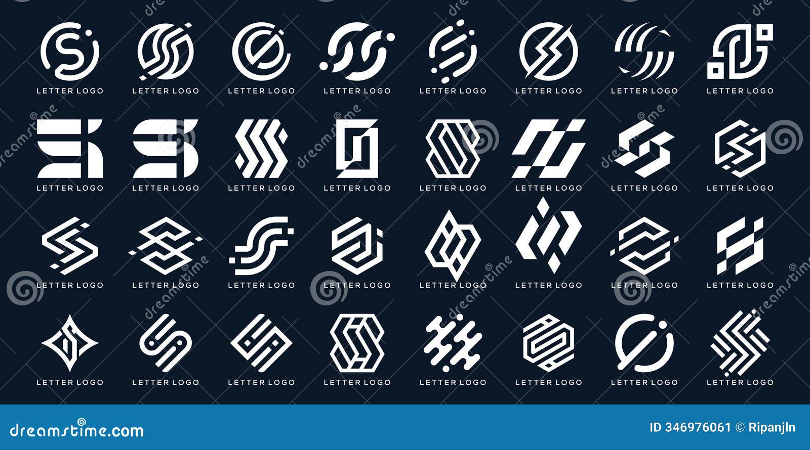 Collection of Creative Letter S Logo Designs. Abstract Vector Icon ...