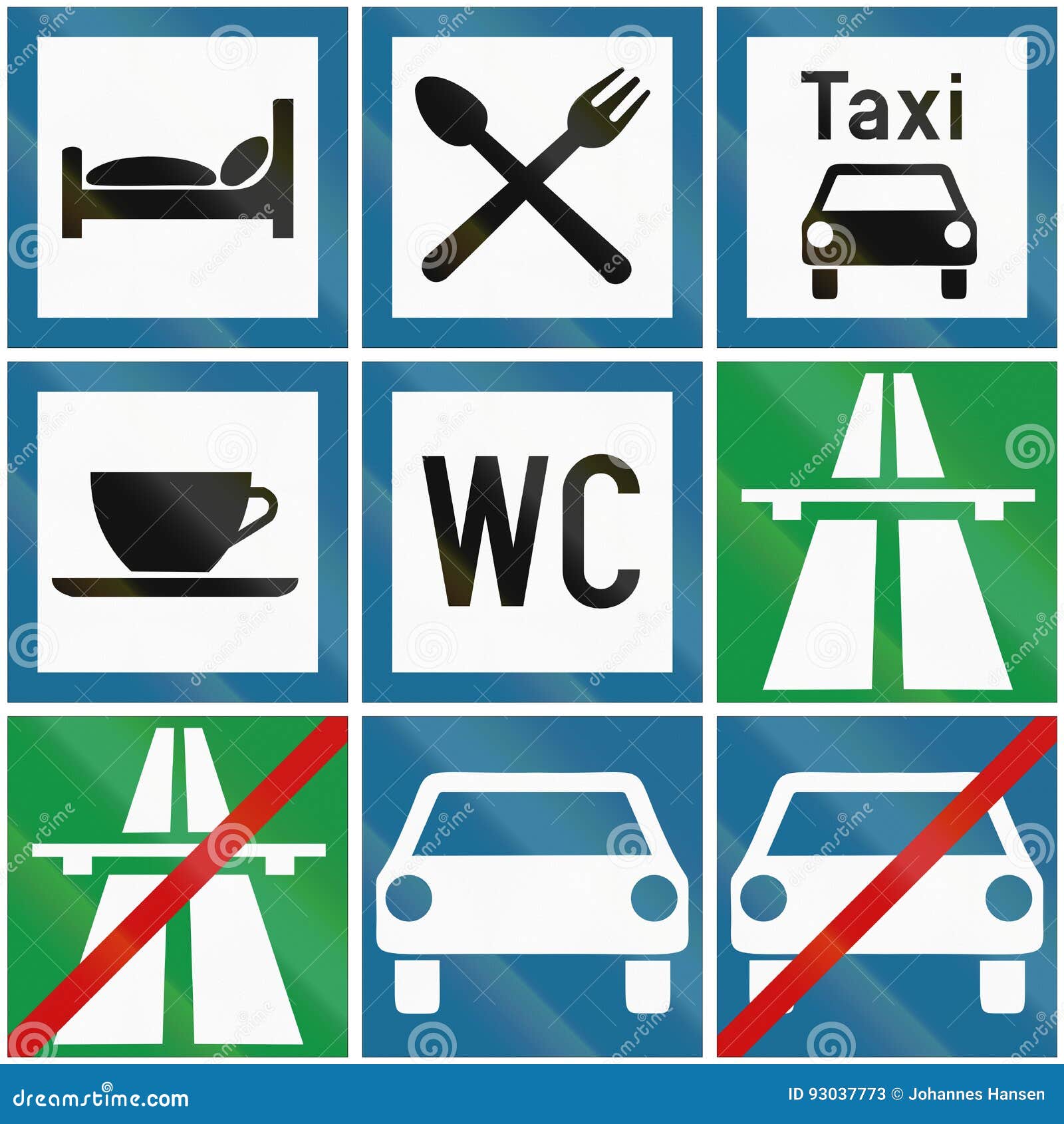 Collection Of Croatian Road Signs Stock Photography | CartoonDealer.com ...