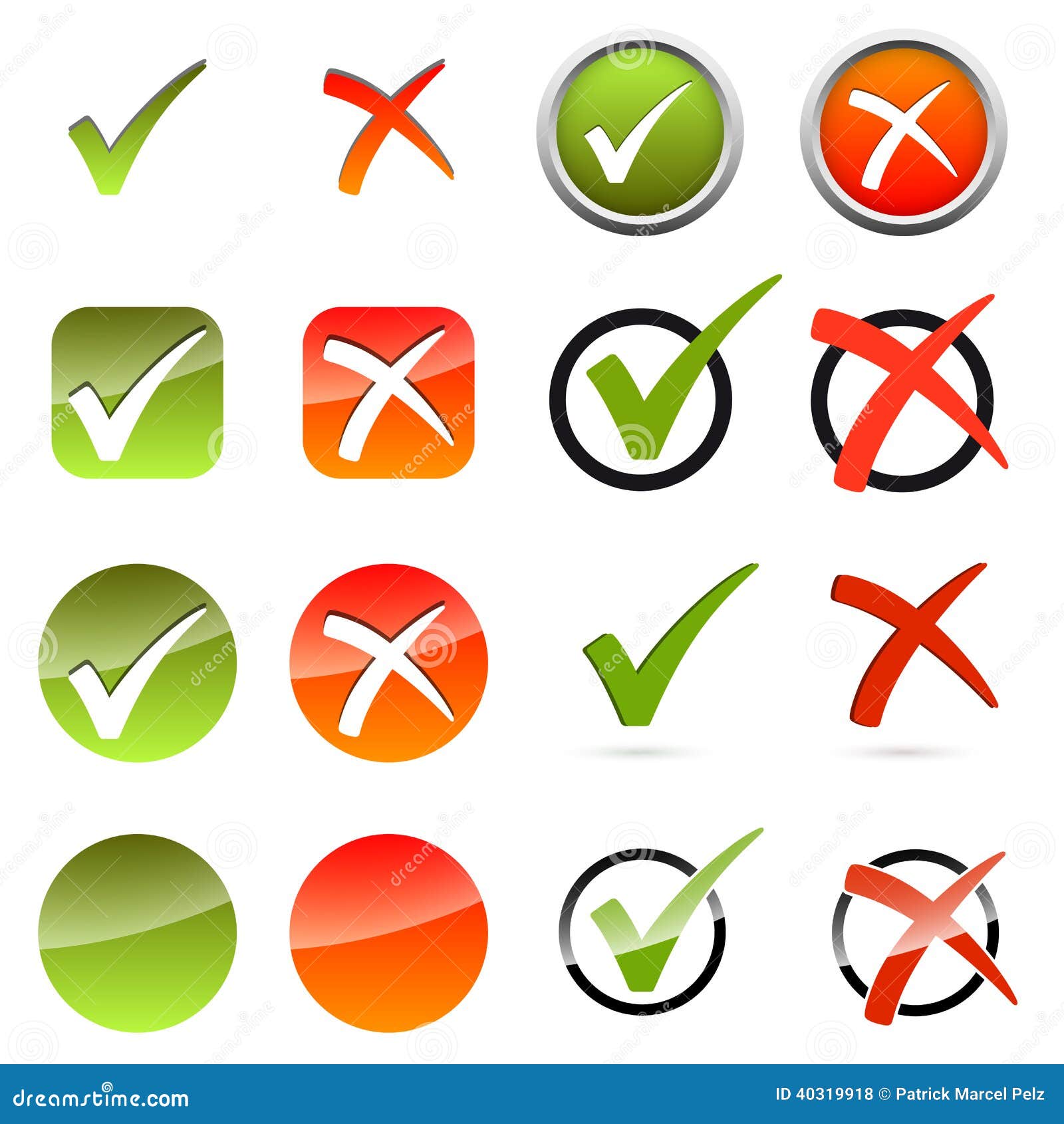 Collection - cross + hook stock vector. Illustration of agree - 40319918