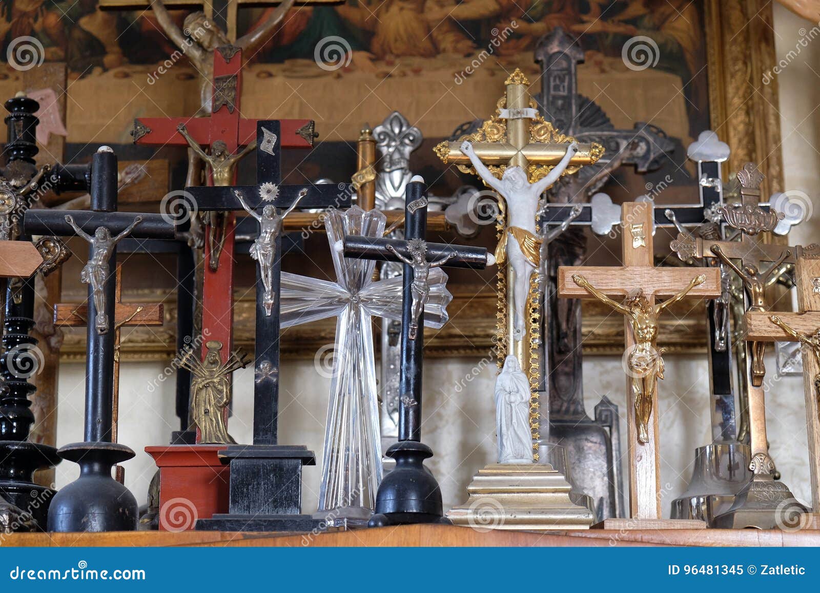 Collection of crosses stock image. Image of faith, christianity - 96481345