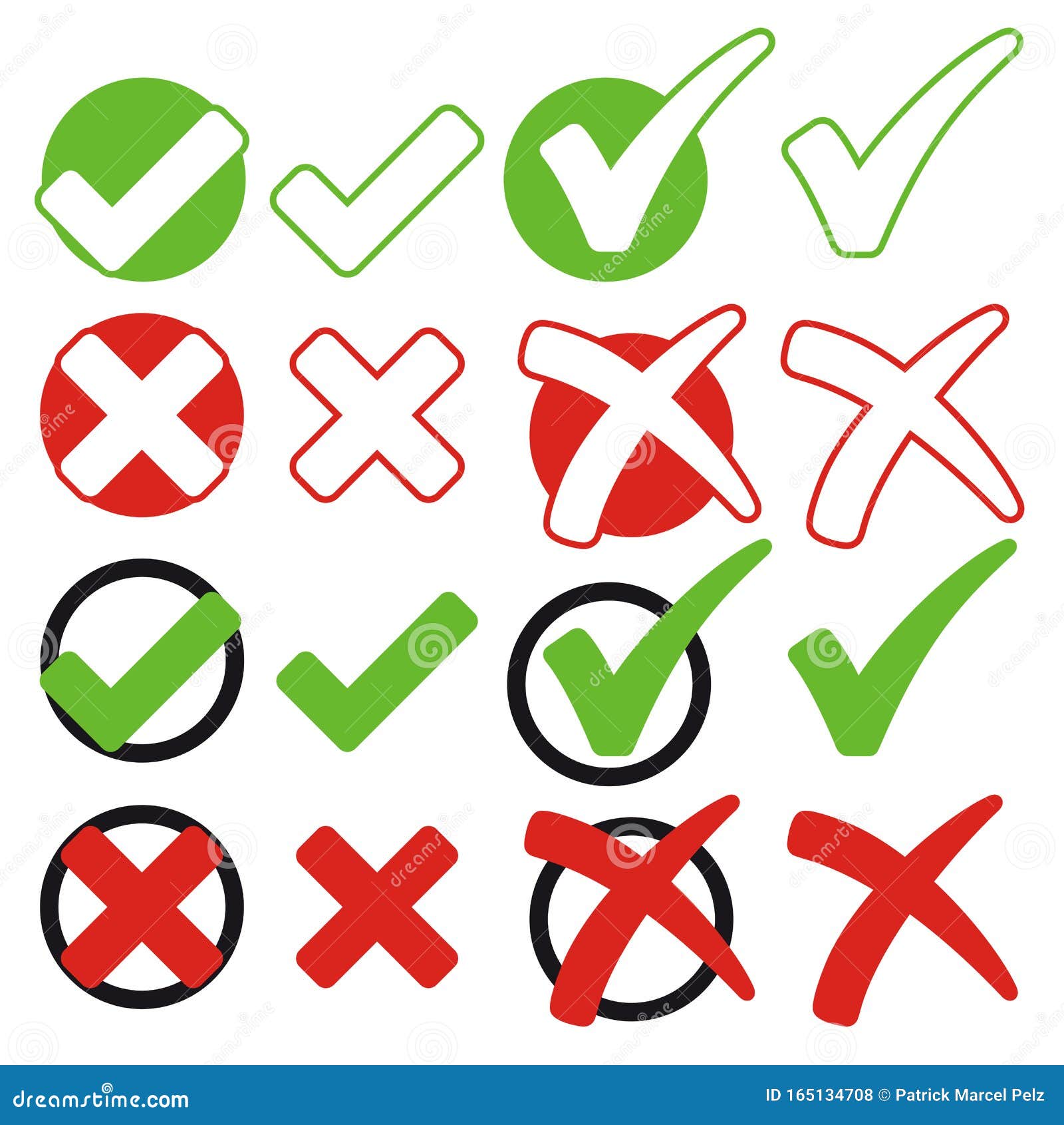 Collection Crosses and Hooks Stock Vector - Illustration of cancel ...