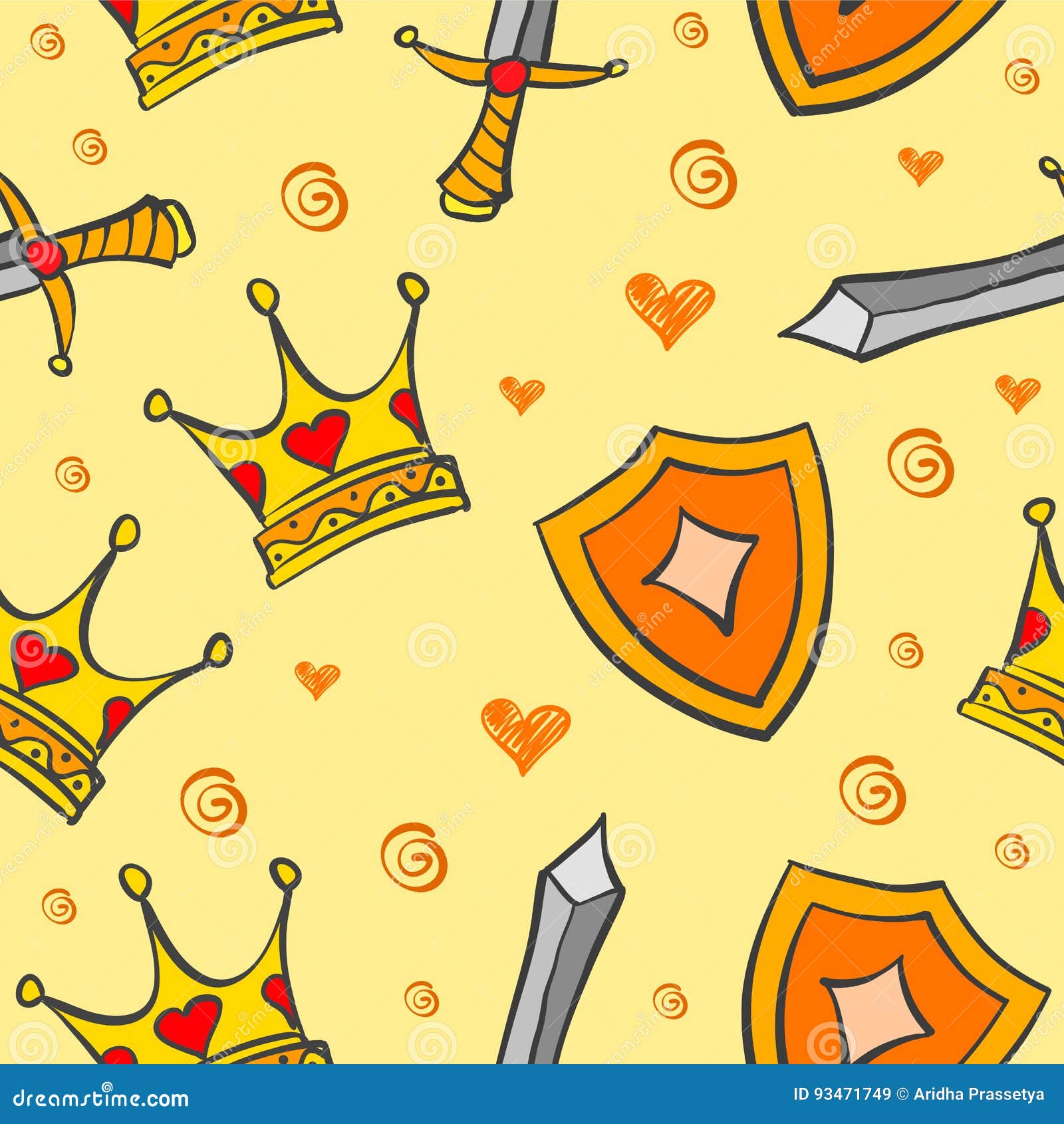 Collection Crown Pattern Style Stock Vector - Illustration of gorgeous ...