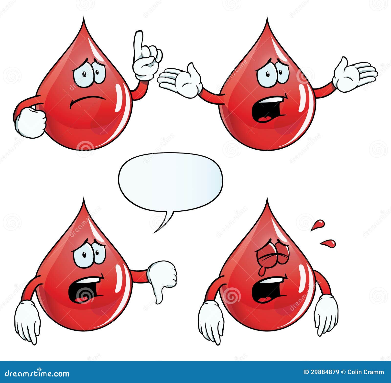 Crying blood drop set stock vector. Illustration of fluid - 29884879