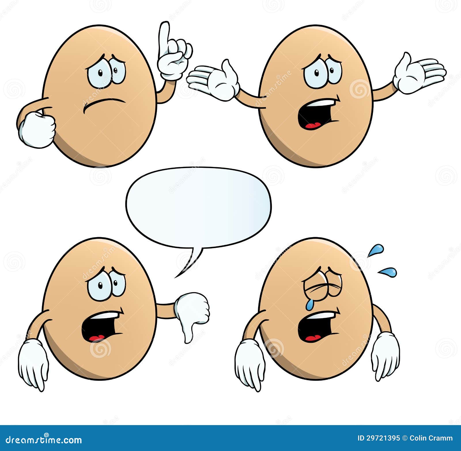 Crying egg set stock vector. Illustration of drawing - 29721395
