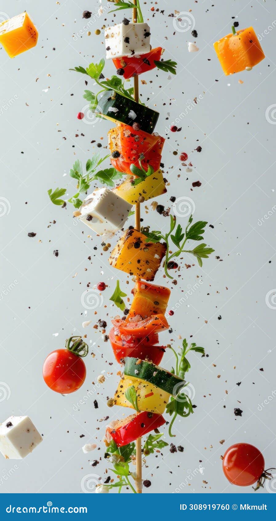 Assorted Food Falling in Mid-Air Stock Photo - Image of falling, food ...