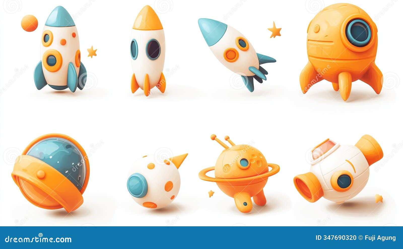 Cartoon Rockets. Space Rocketship, Aerospace Rocket And Spacecraft Ship ...